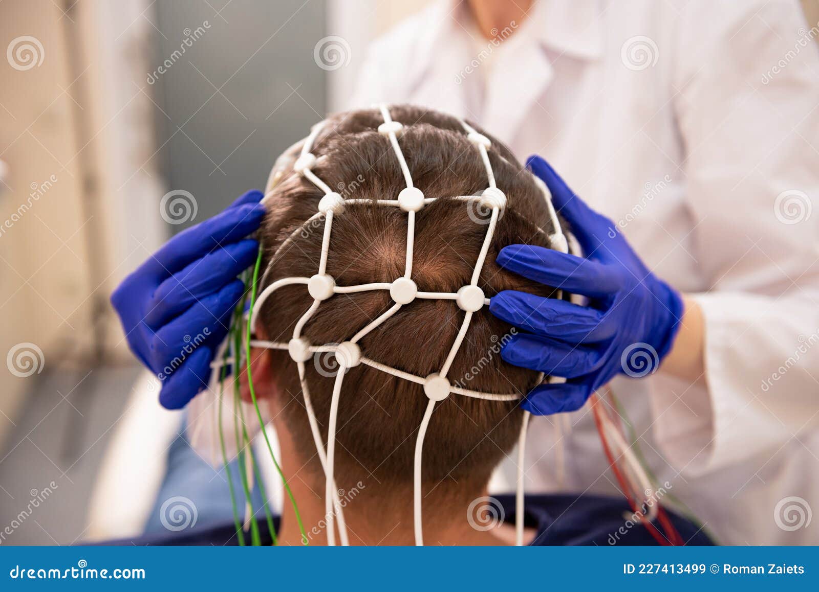 Patient Brain Testing Using Encephalography at Medical Center Stock ...