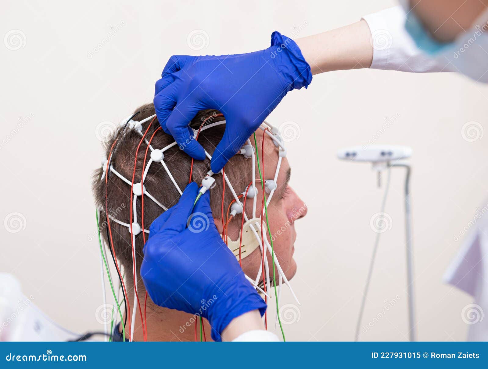 Patient Brain Testing Using Encephalography at Medical Center Stock ...