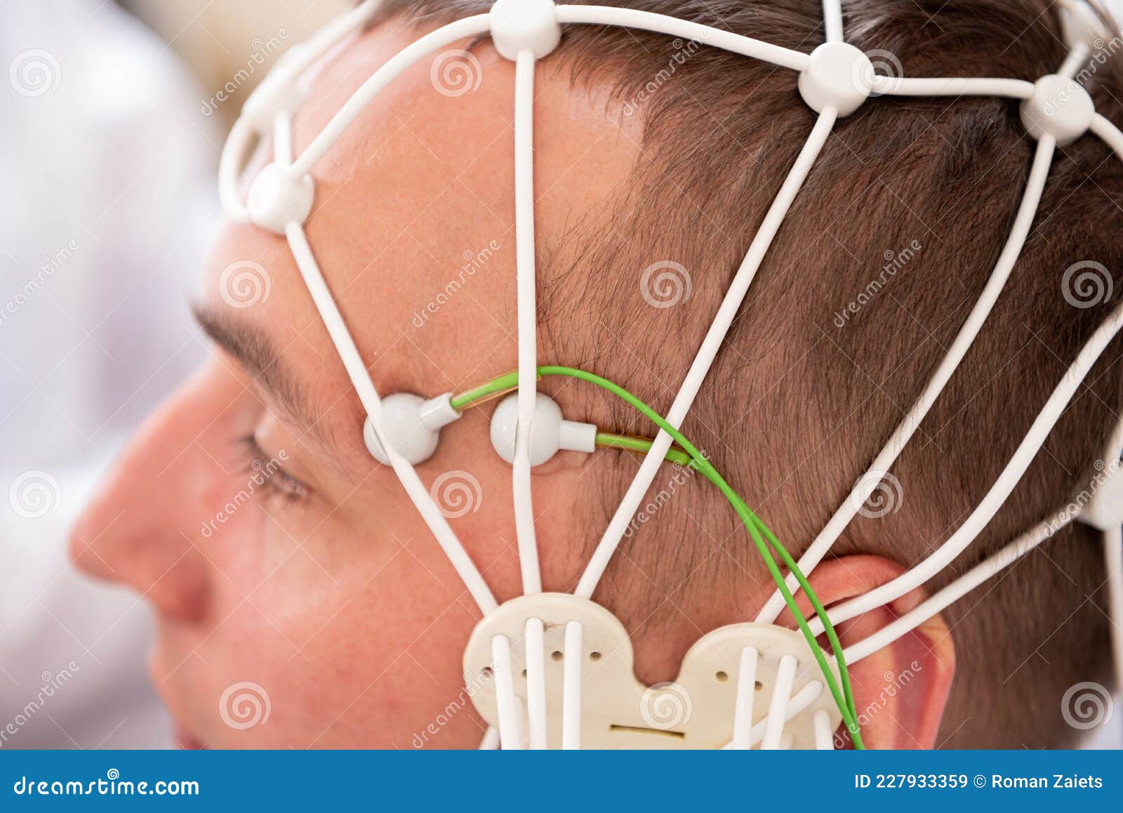 Patient Brain Testing Using Encephalography at Medical Center Stock ...