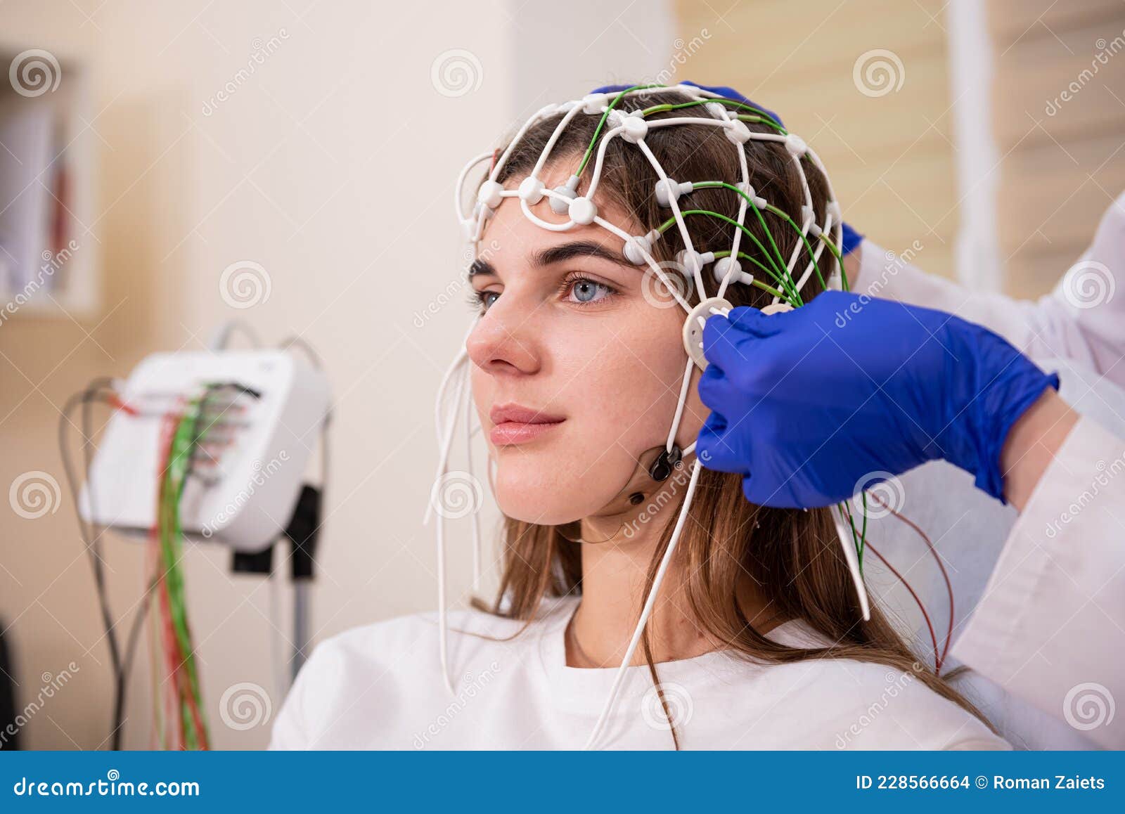 Patient Brain Testing Using Encephalography at Medical Center Stock ...