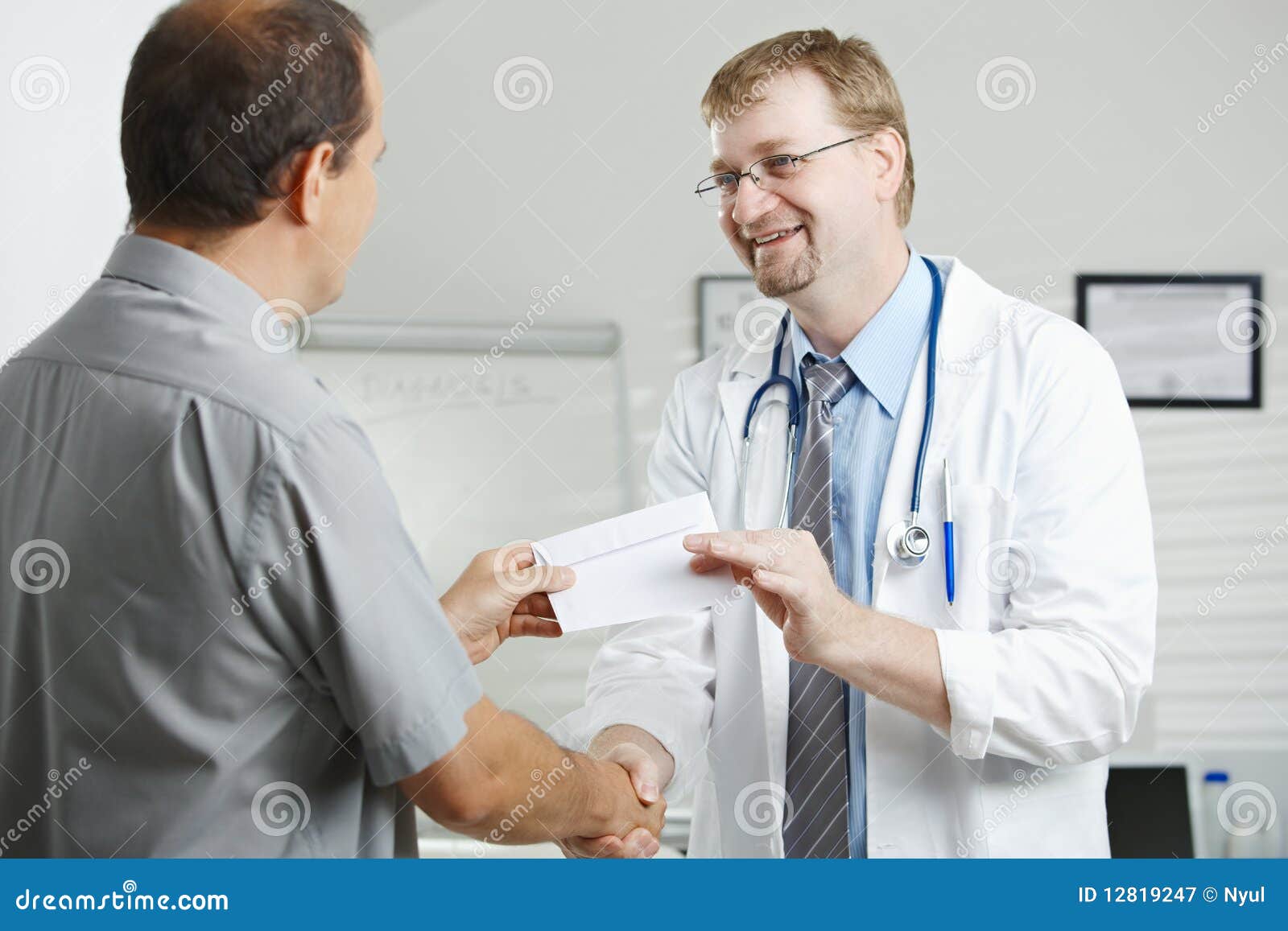 Patient Bribing Doctor Royalty-Free Stock Photography | CartoonDealer ...
