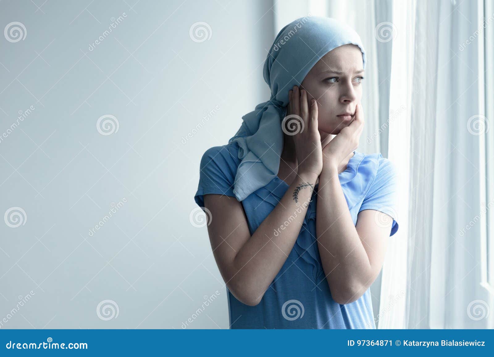 Patient with Cancer Worrying Stock Image - Image of future, longing ...