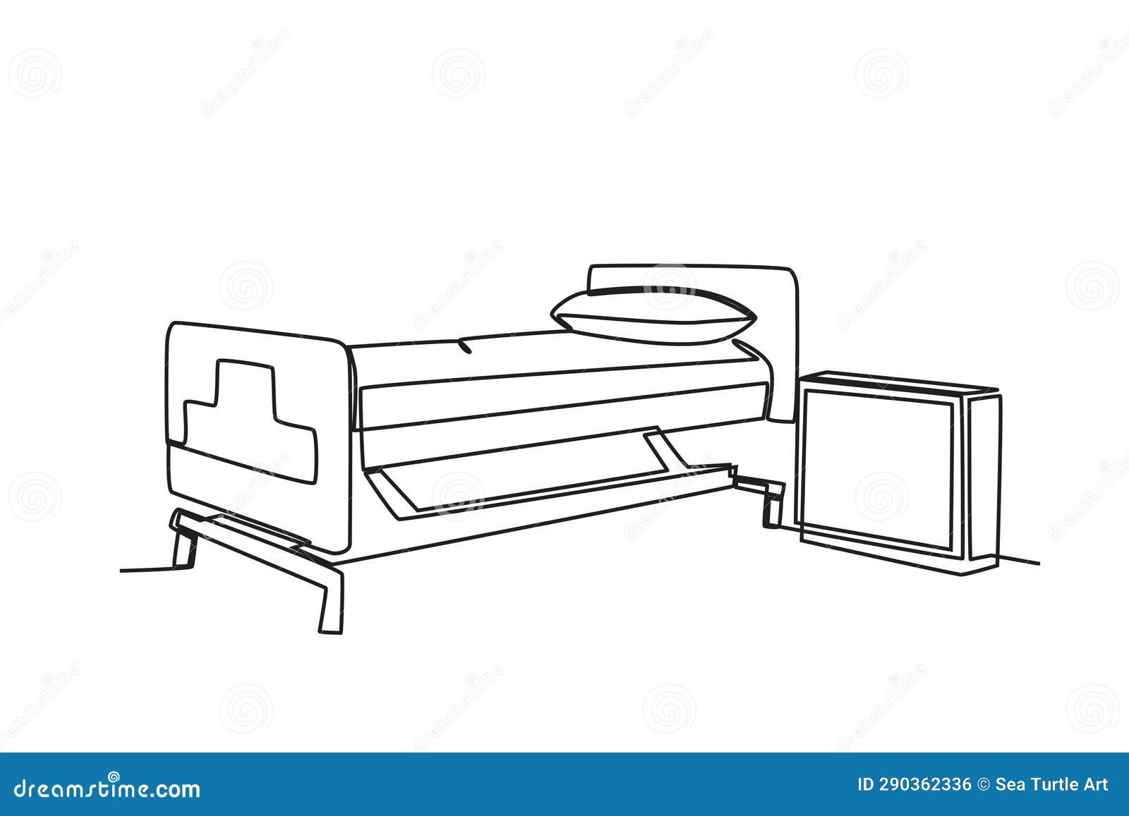 A patient care room stock vector. Illustration of unit - 290362336