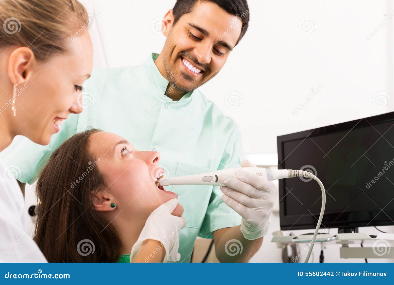 Patient checking the teeth stock photo. Image of expertise - 55602442