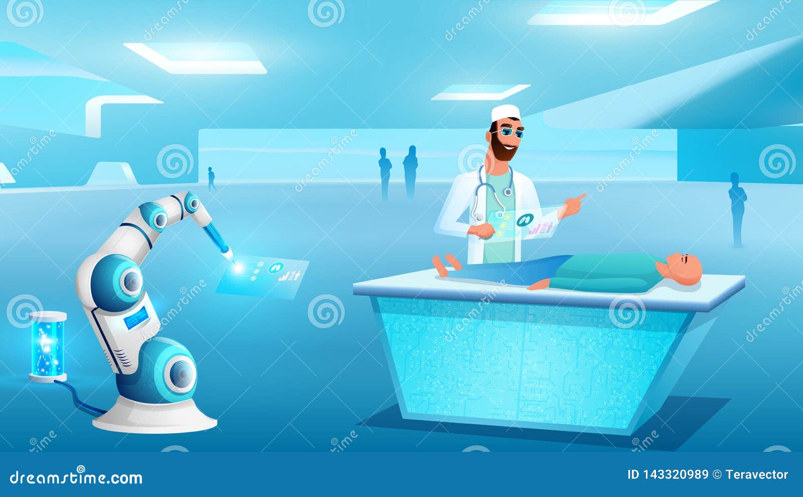 Patient In The Operating Room Icon. Elements Of Patients In The ...