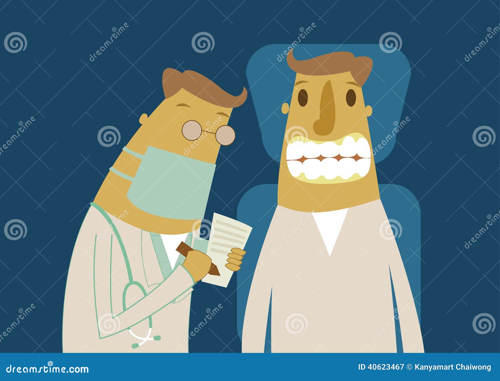 Dental Treatment Under A Question Mark Stock Image | CartoonDealer.com ...