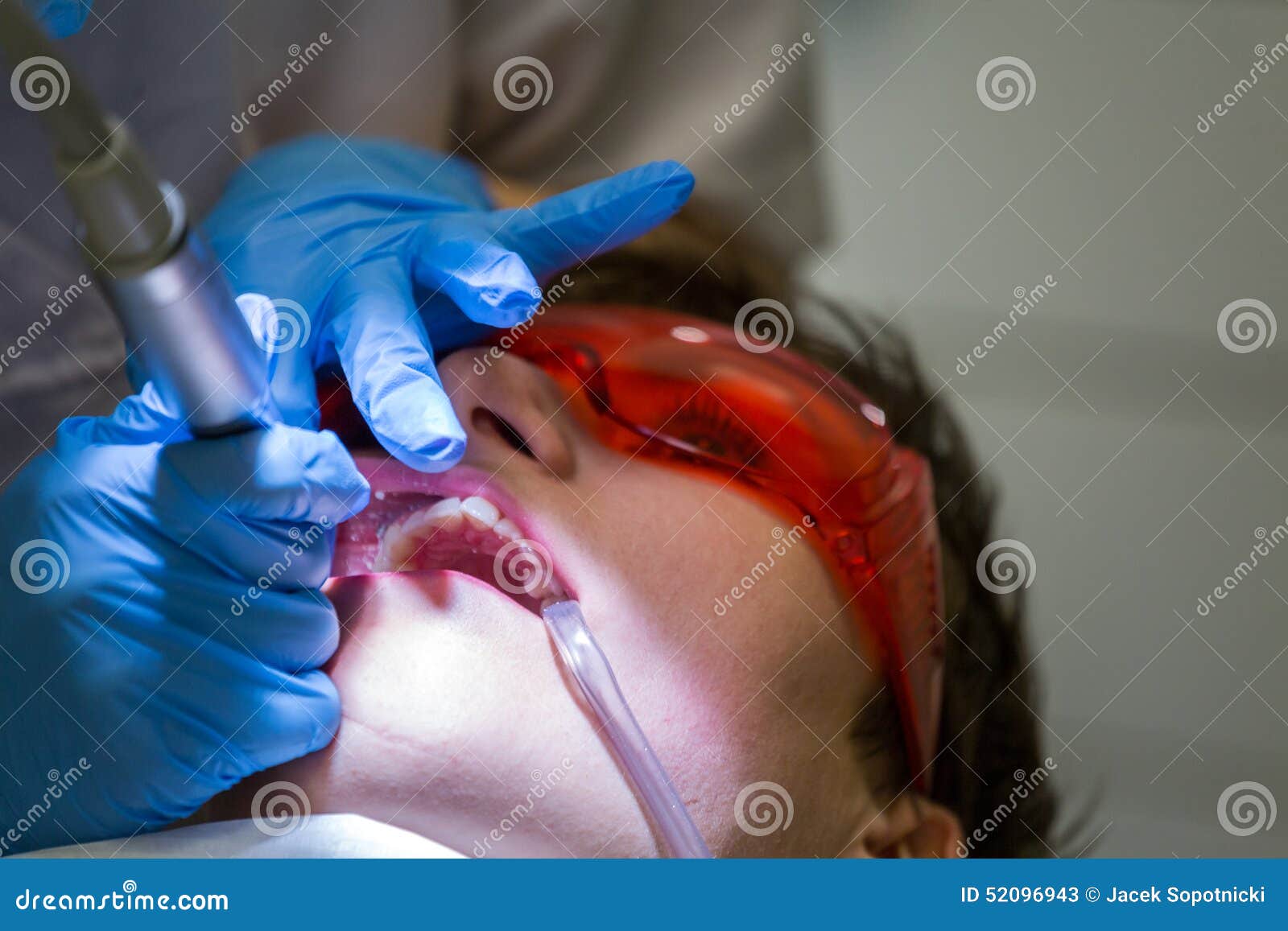 Patient in Dentist Office - Real Work. Stock Image - Image of dentist ...