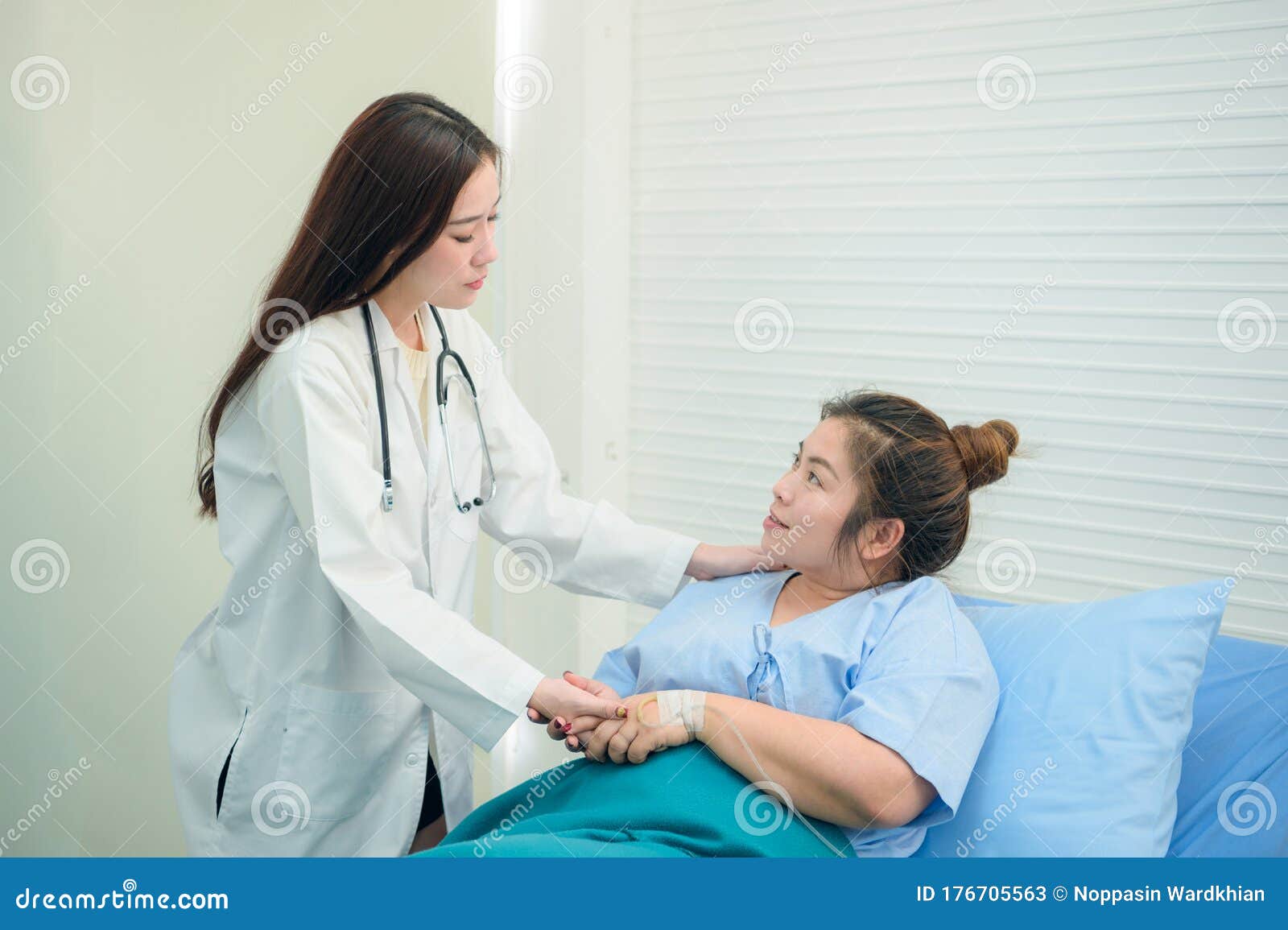The Patient and the Doctor. Examination of the Patient Stock Image ...