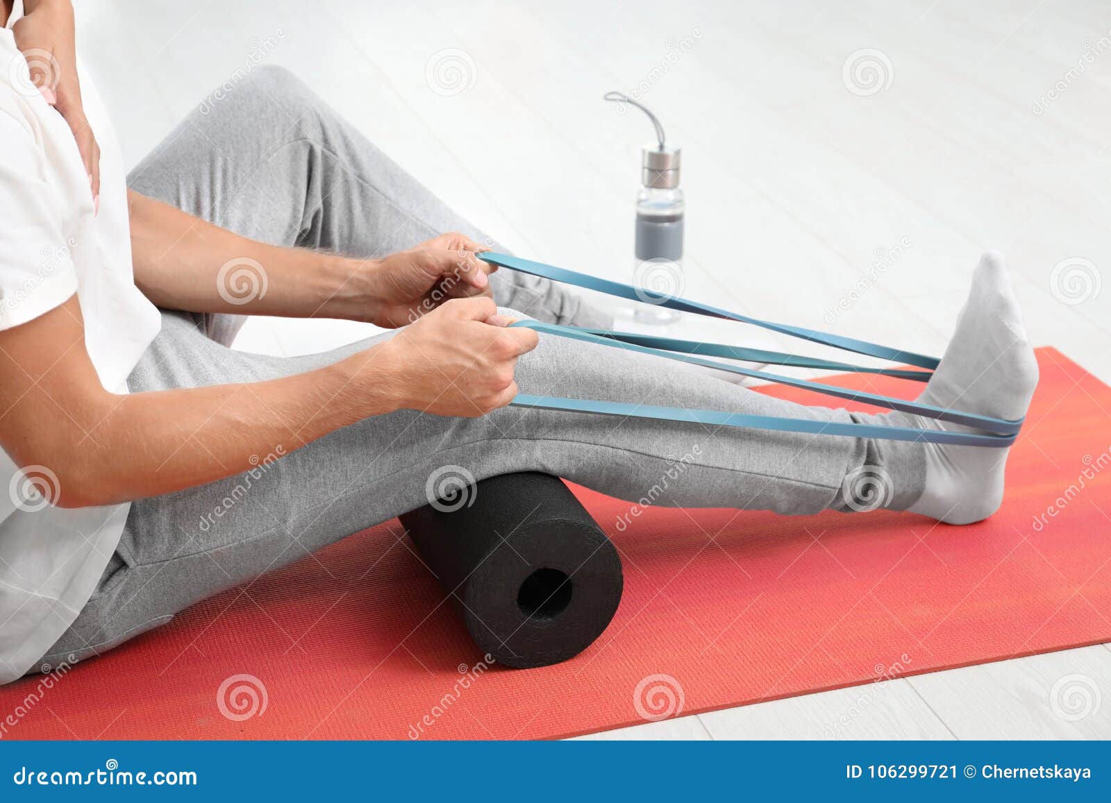 Patient Doing Exercise during Physiotherapy Session Stock Image - Image ...