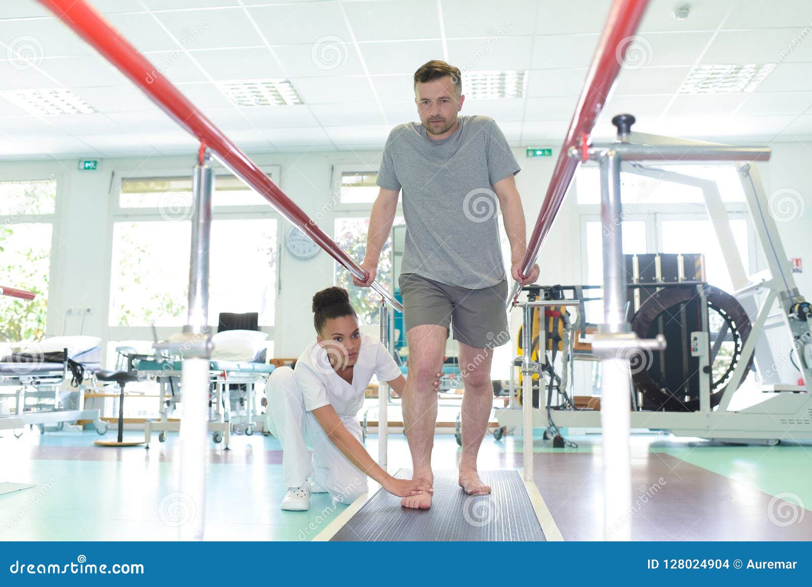 Patient Doing Physical Therapy Stock Photo - Image of method, health ...