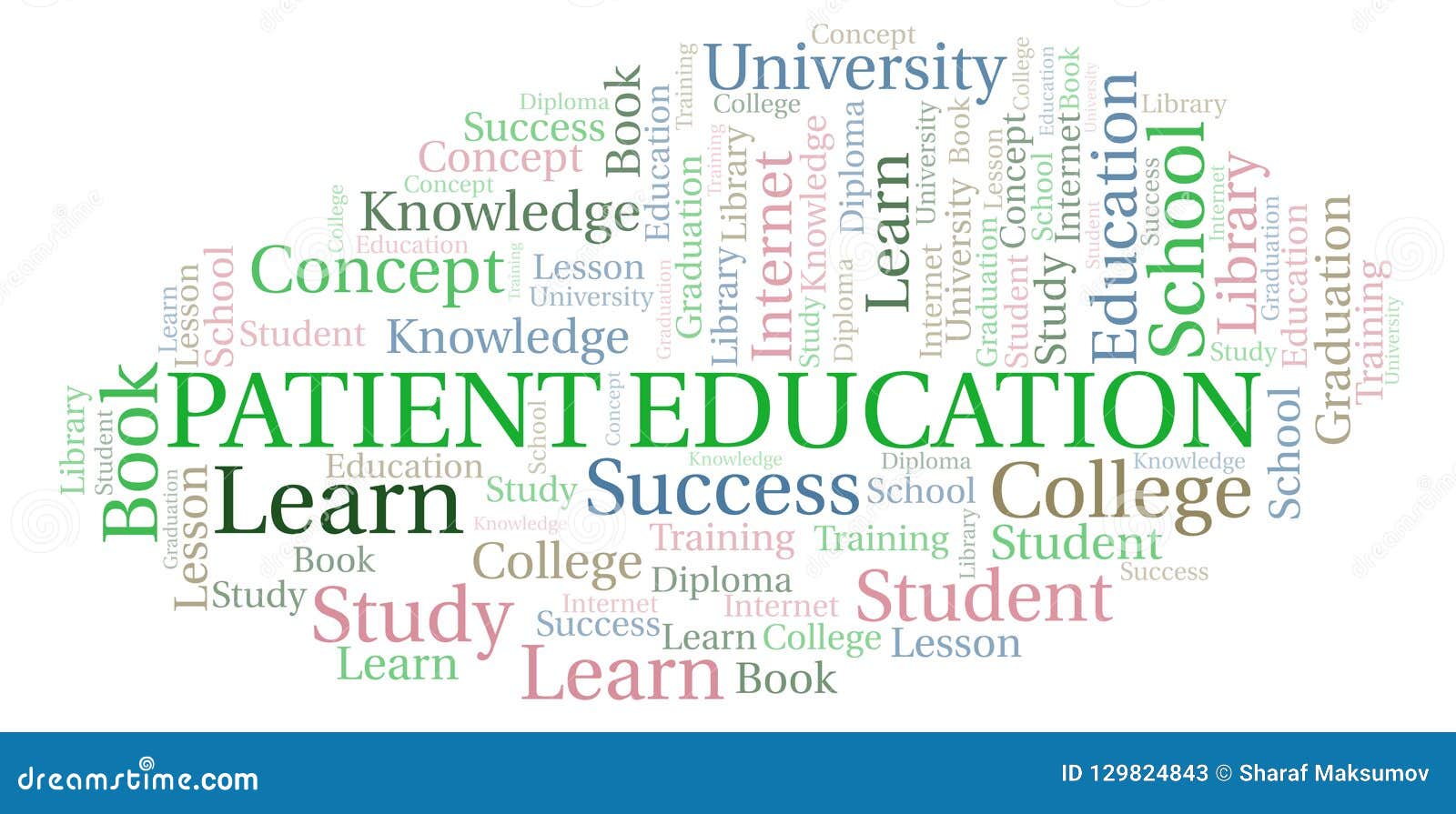 Patient Education Word Cloud. Stock Illustration - Illustration of ...