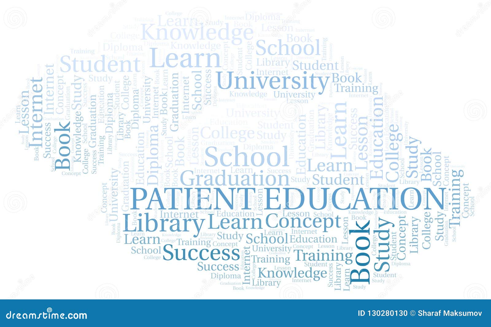 Patient Education Word Cloud. Stock Illustration - Illustration of ...