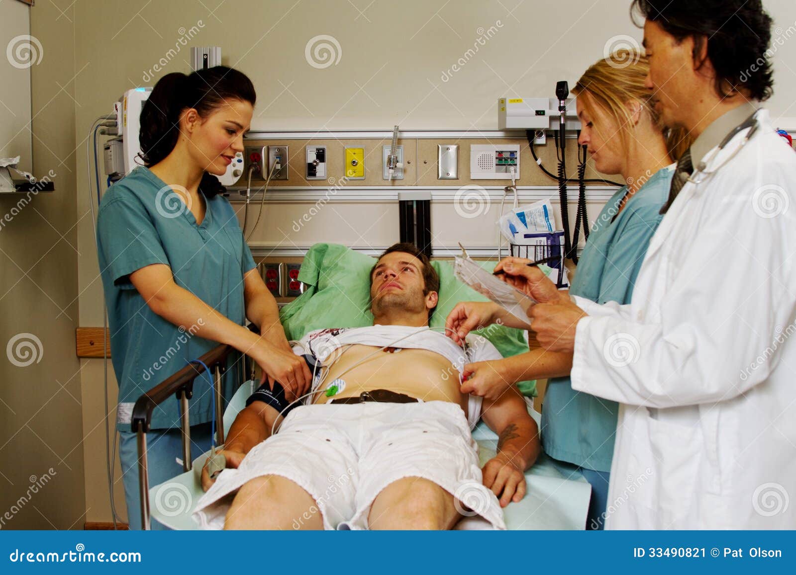 Patient in Emergency Room stock image. Image of patient - 33490821