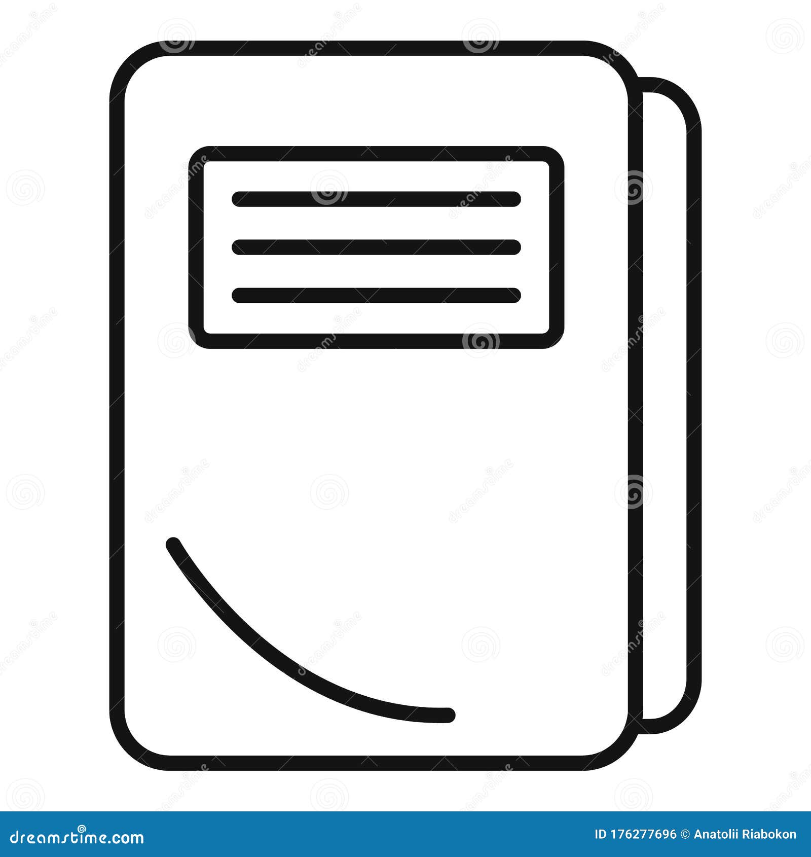 Patient Folder Icon, Simple Style Cartoon Vector | CartoonDealer.com ...