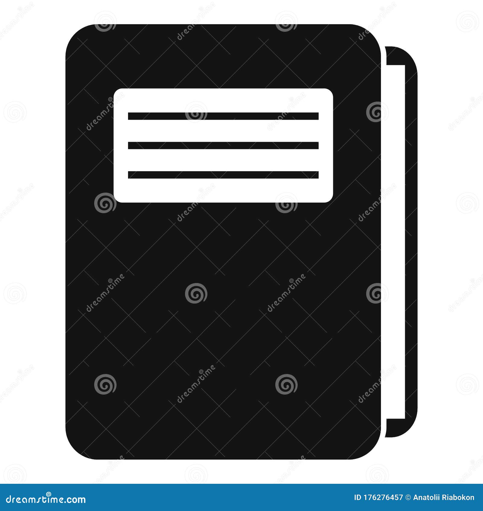 Patient Folder Icon, Simple Style Cartoon Vector | CartoonDealer.com ...