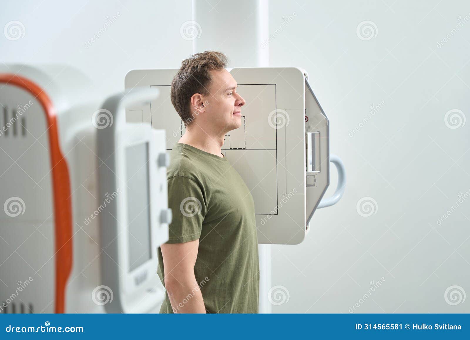 Patient Getting Shoulder Digital X-ray in Lateral Projection Stock ...