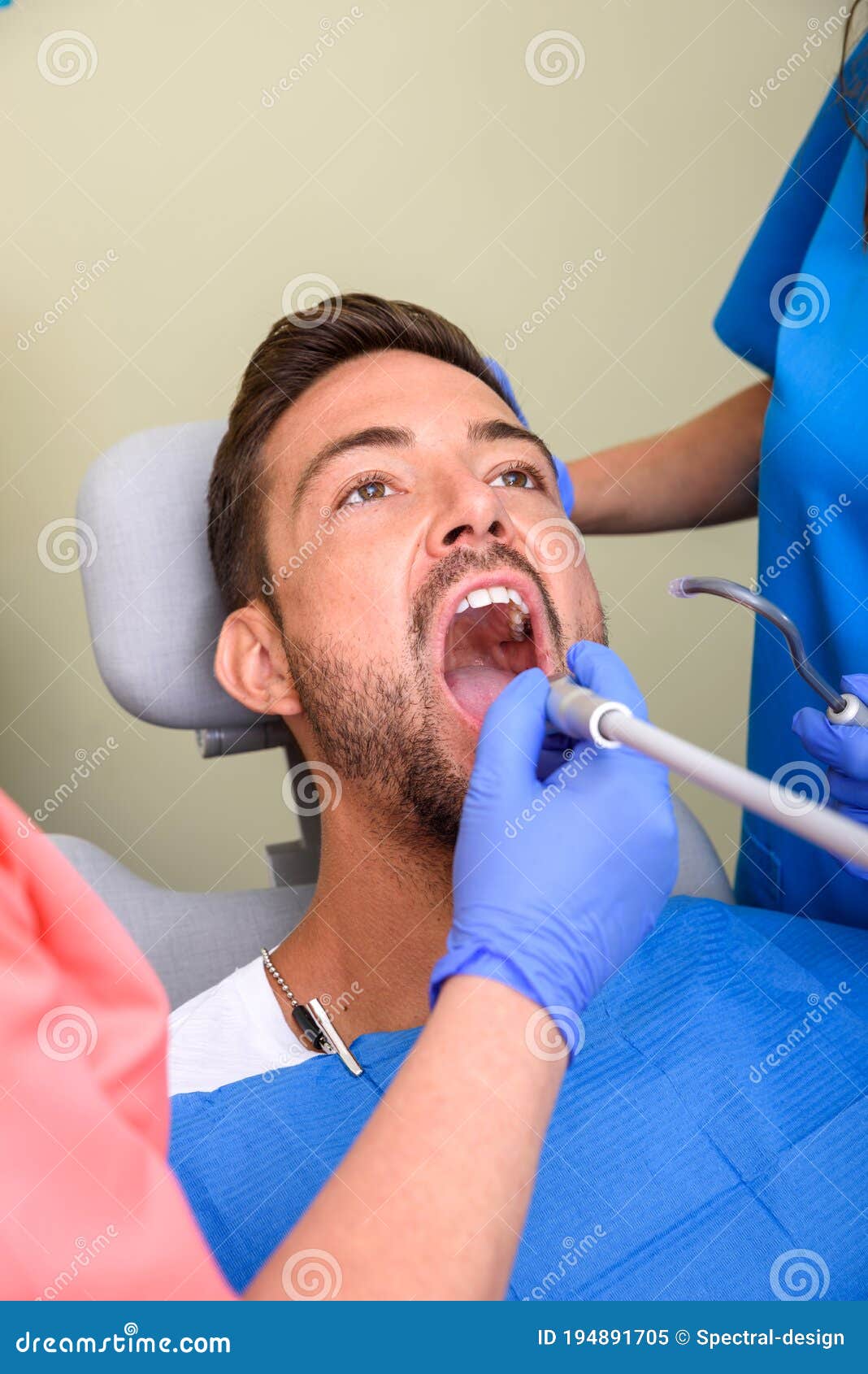 A Patient Getting Treatment in a Dental Studio Stock Image - Image of ...