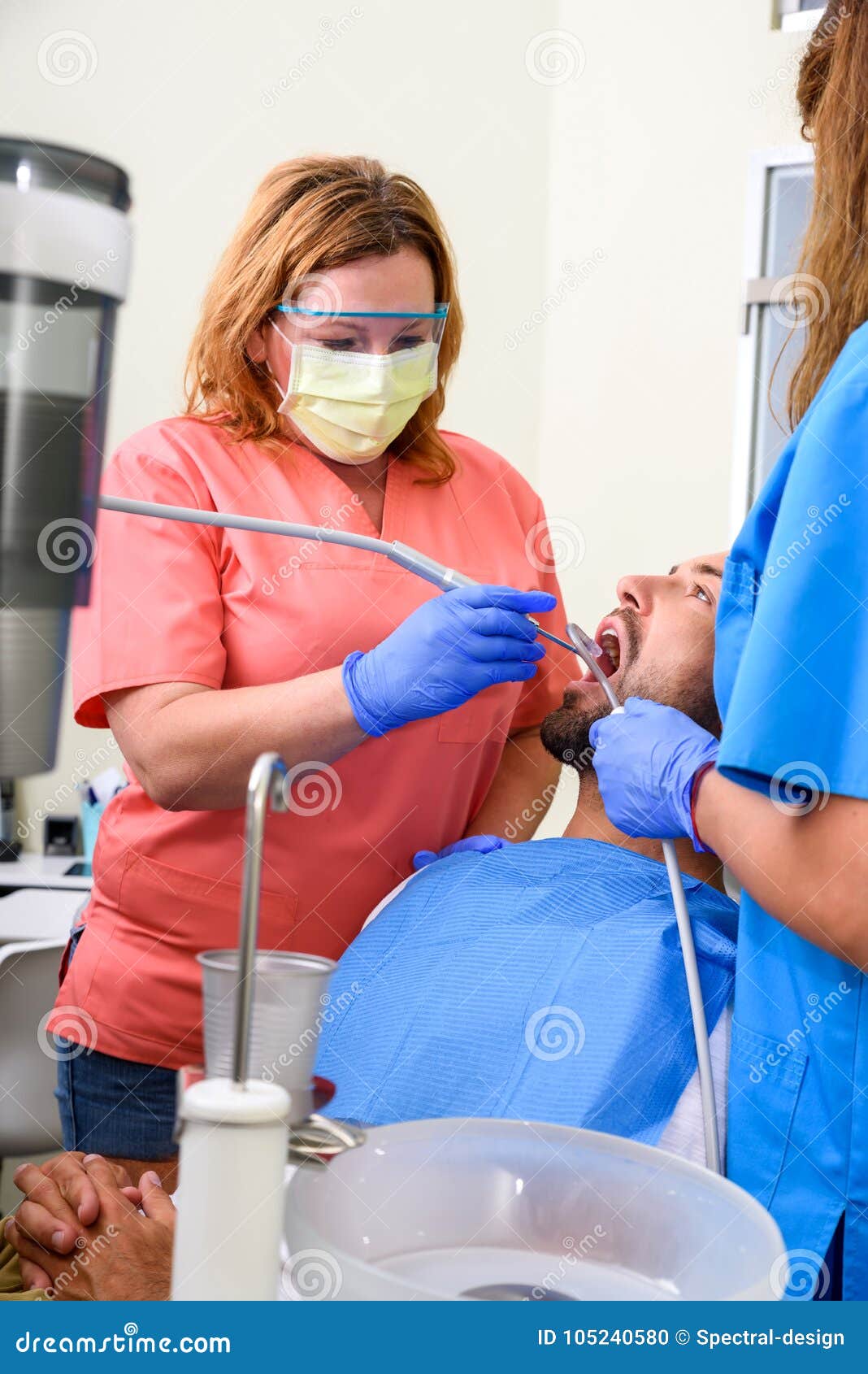A Patient Getting Treatment in a Dental Studio Stock Photo - Image of ...