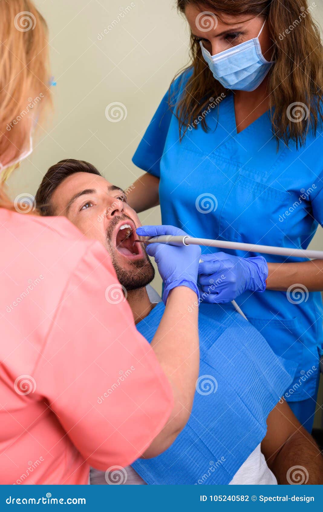 A Patient Getting Treatment in a Dental Studio Stock Photo - Image of ...