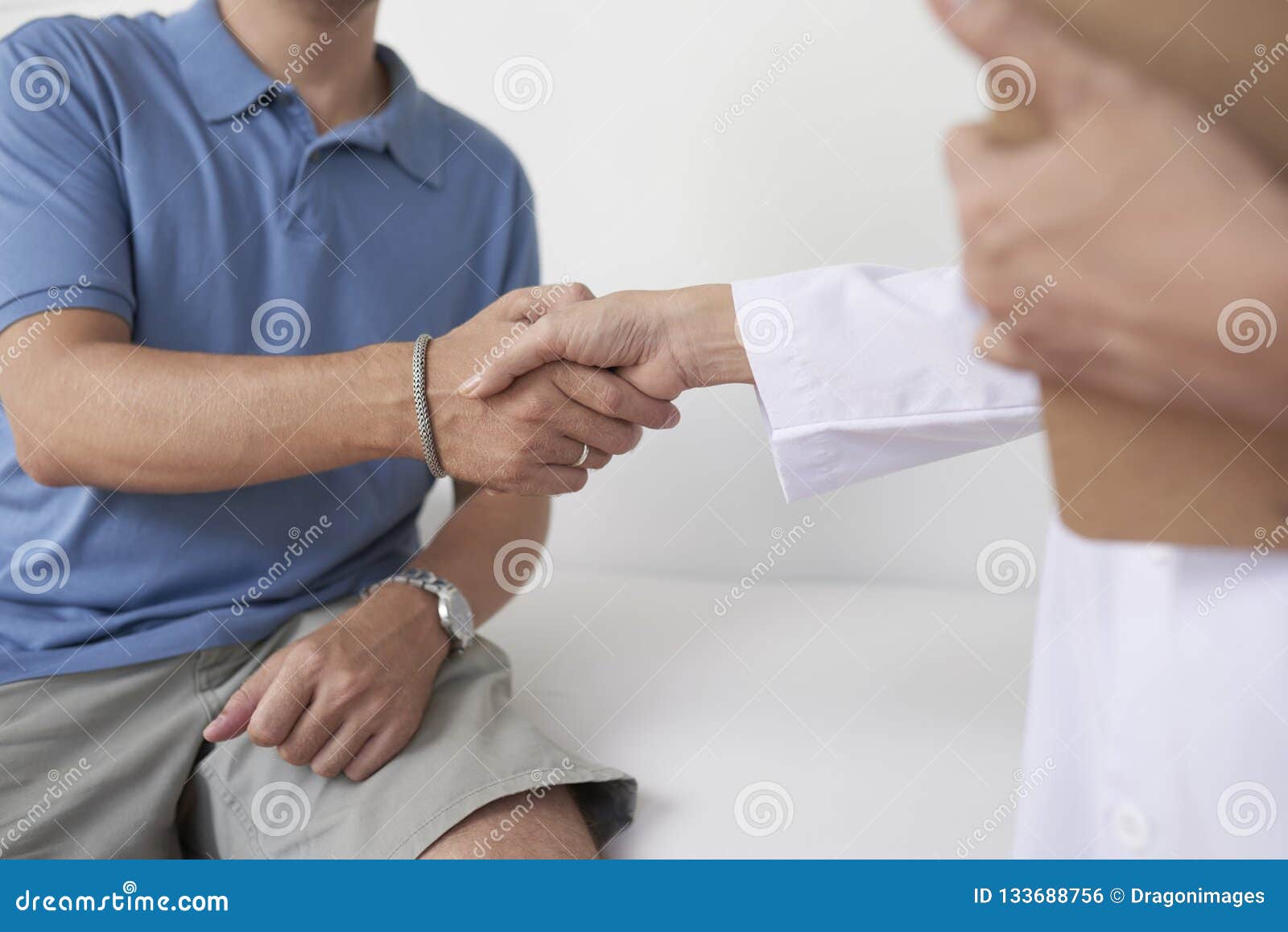 Patient greeting doctor stock photo. Image of health - 133688756