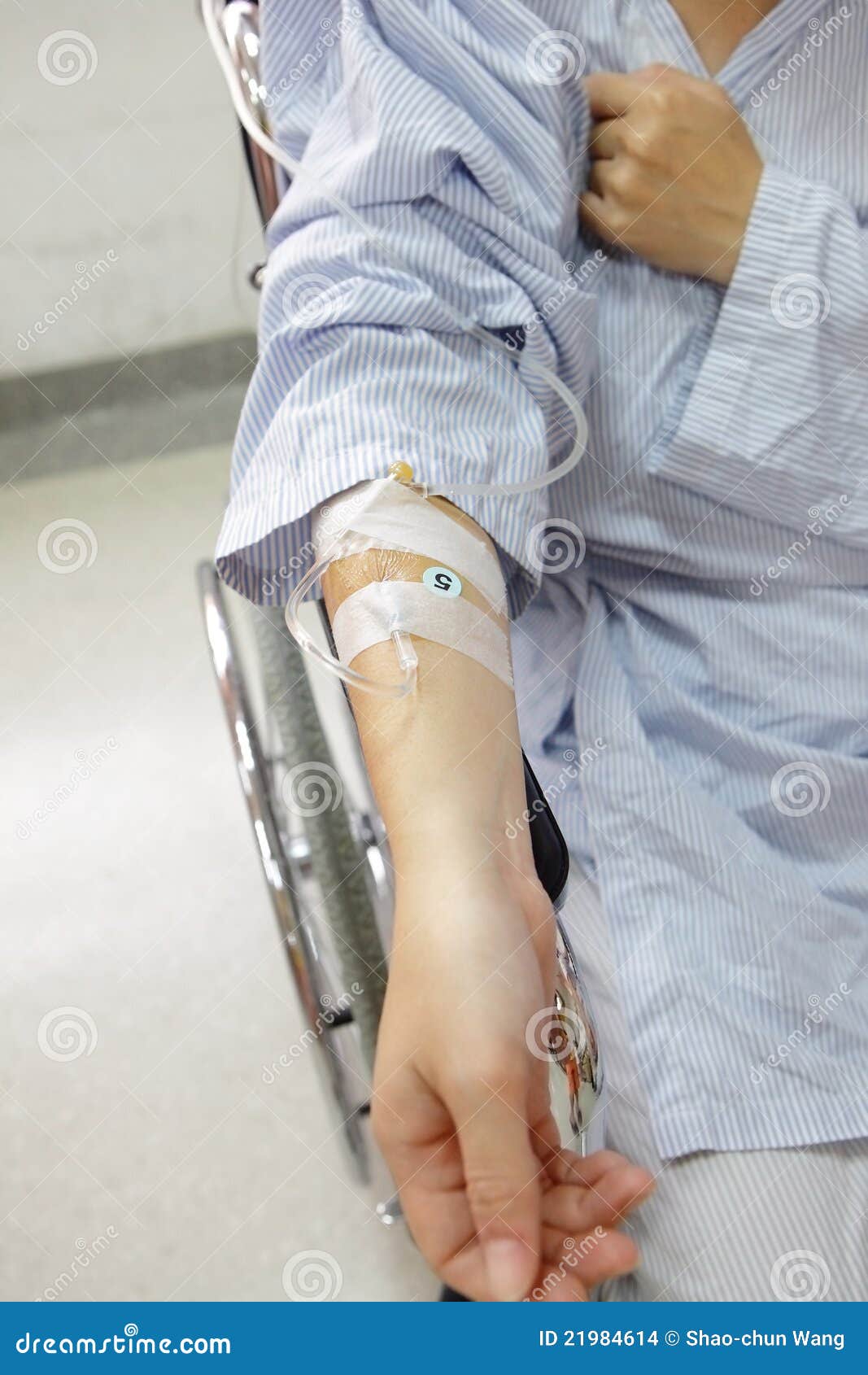 Patient Hand with an Intravenous Drip Stock Photo - Image of drip ...