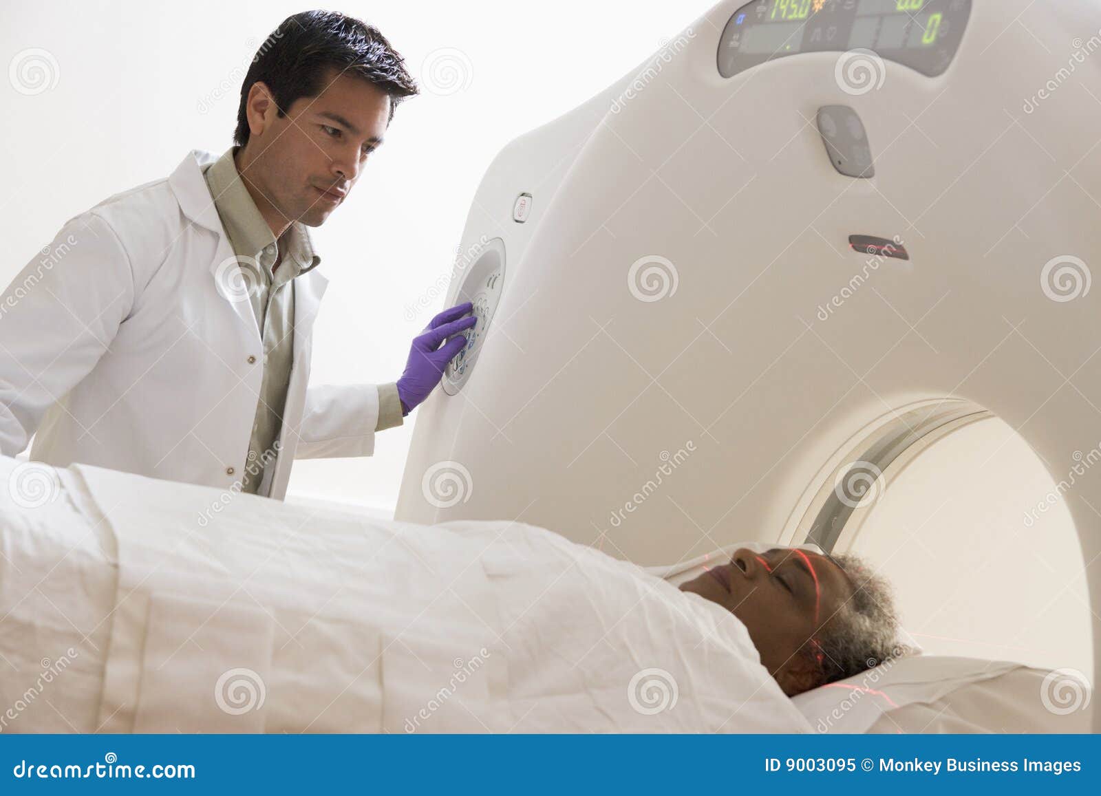 Patient Having a CAT Scan stock image. Image of colour - 9003095