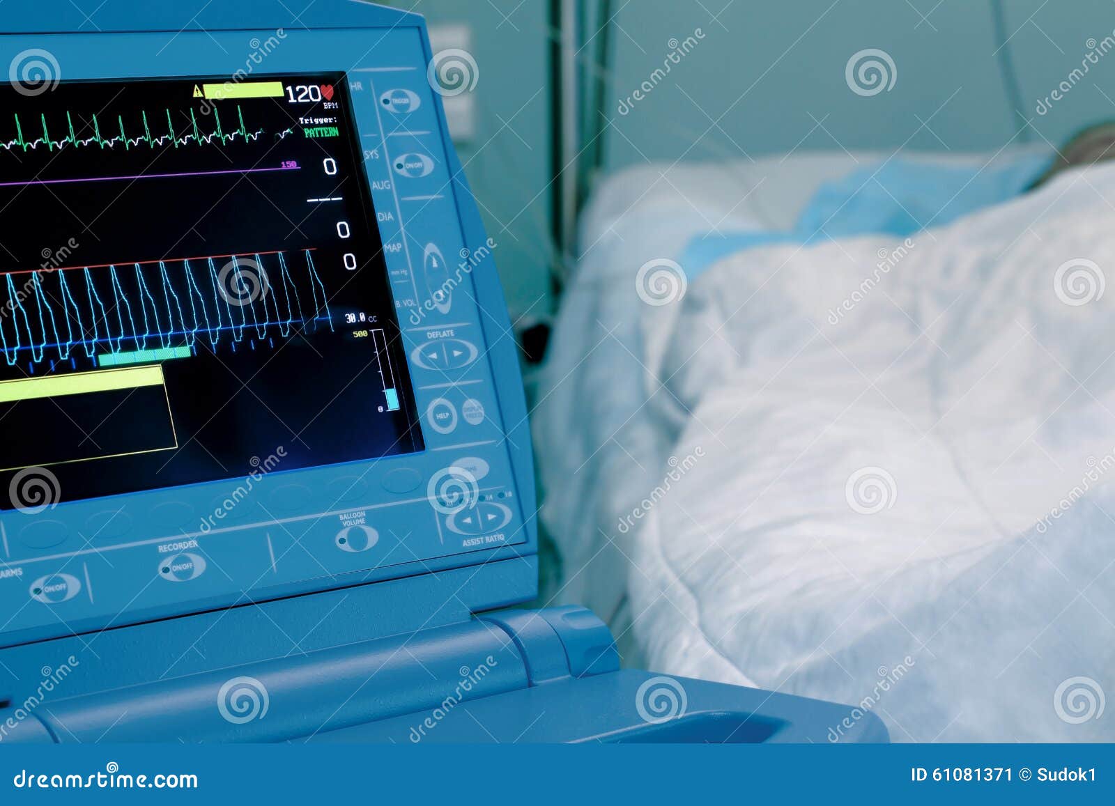 Patient on the Heart Monitor Stock Image - Image of healthcare ...