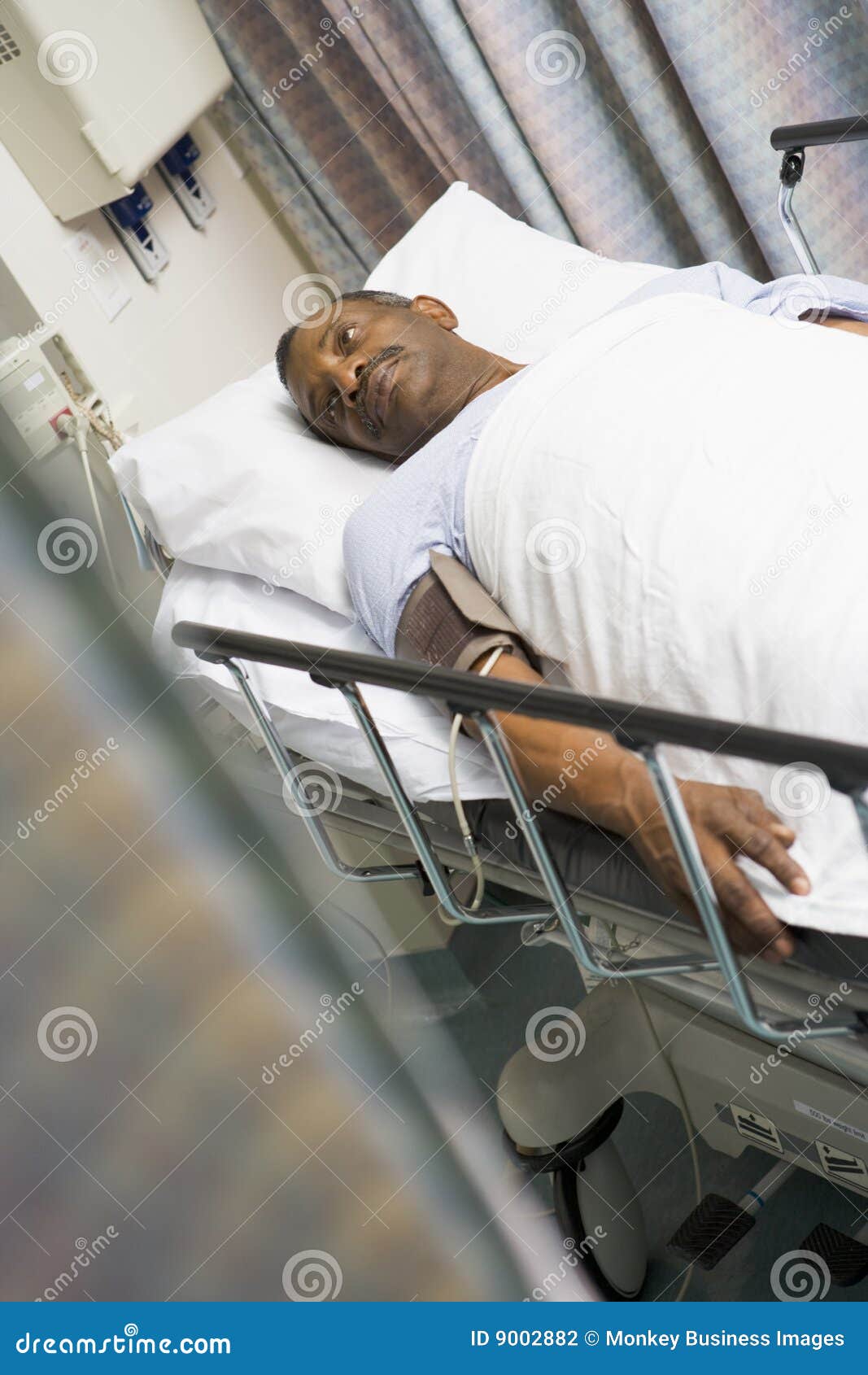 Patient in Hospital Bed stock photo. Image of american - 9002882
