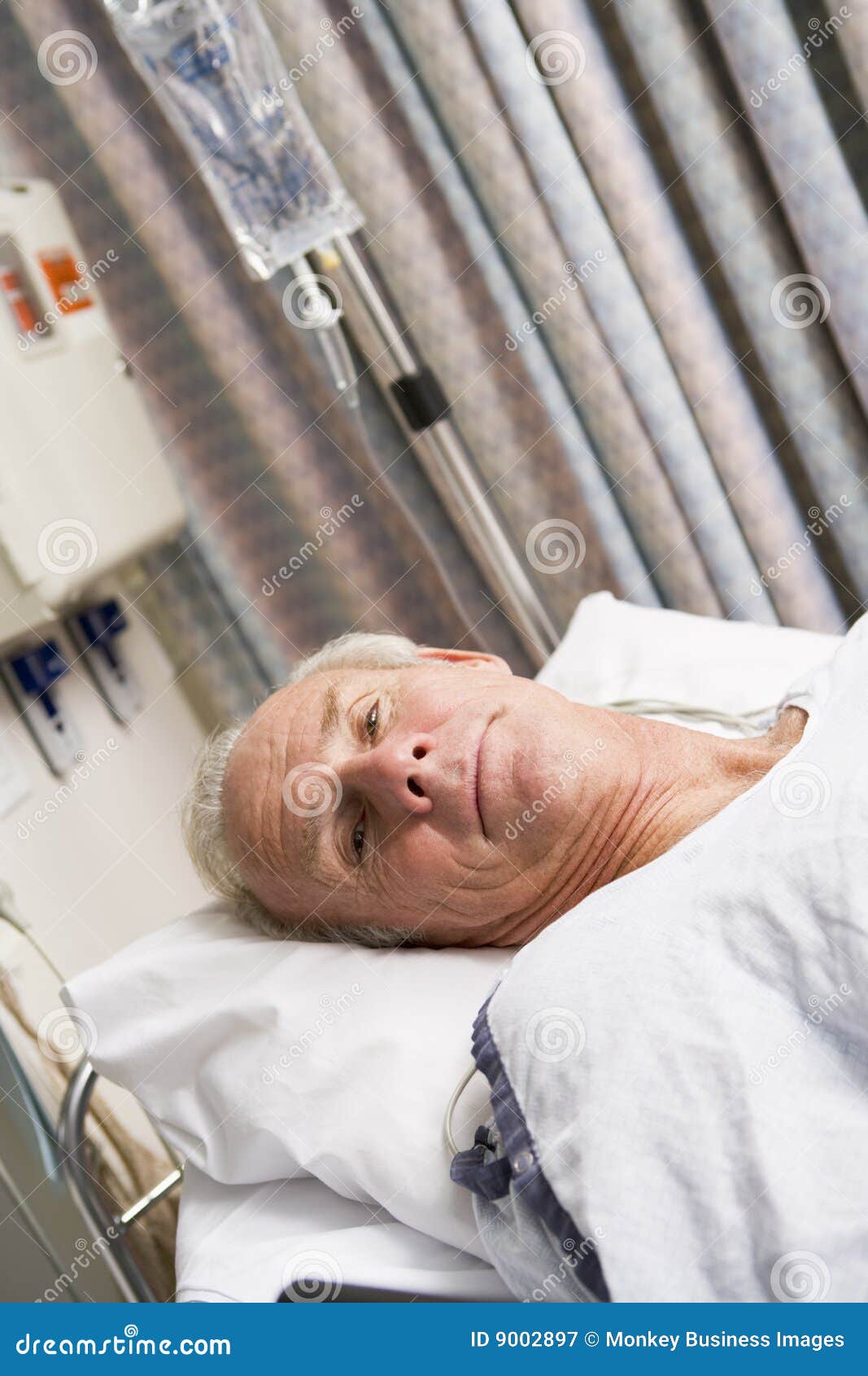 Patient in Hospital Bed stock image. Image of lying, person - 9002897