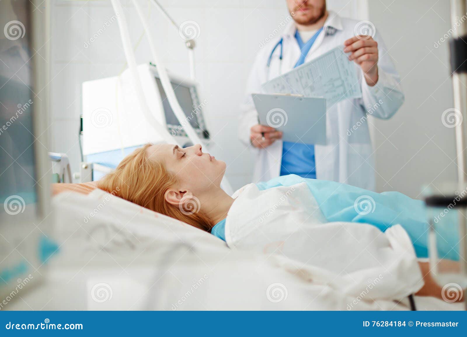 Patient at hospital stock photo. Image of unconscious - 76284184