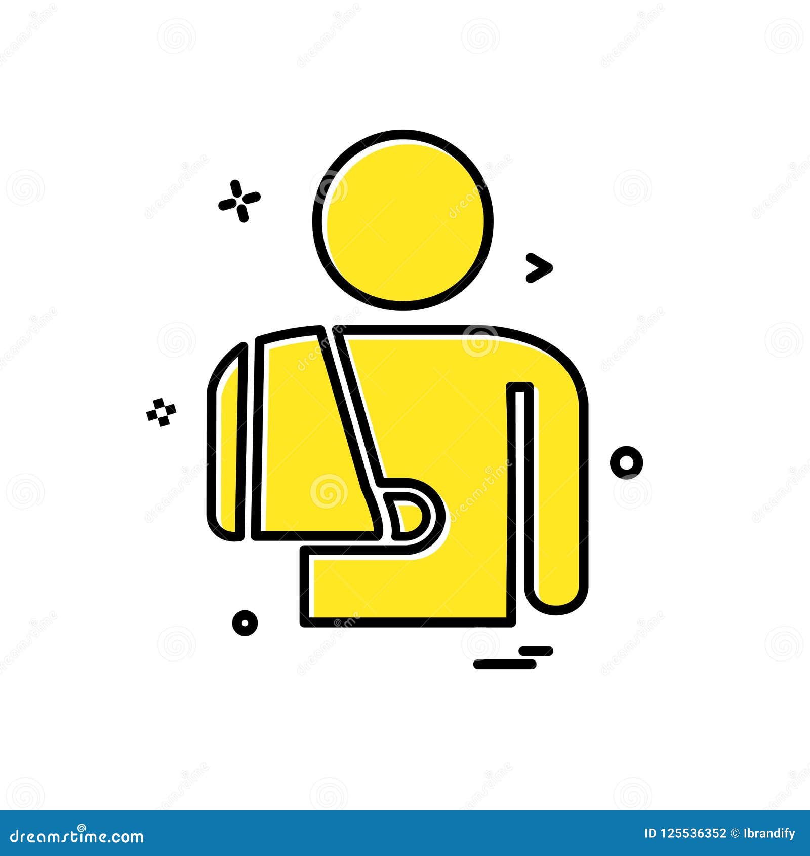 Patient icon design vector stock vector. Illustration of doctor - 125536352