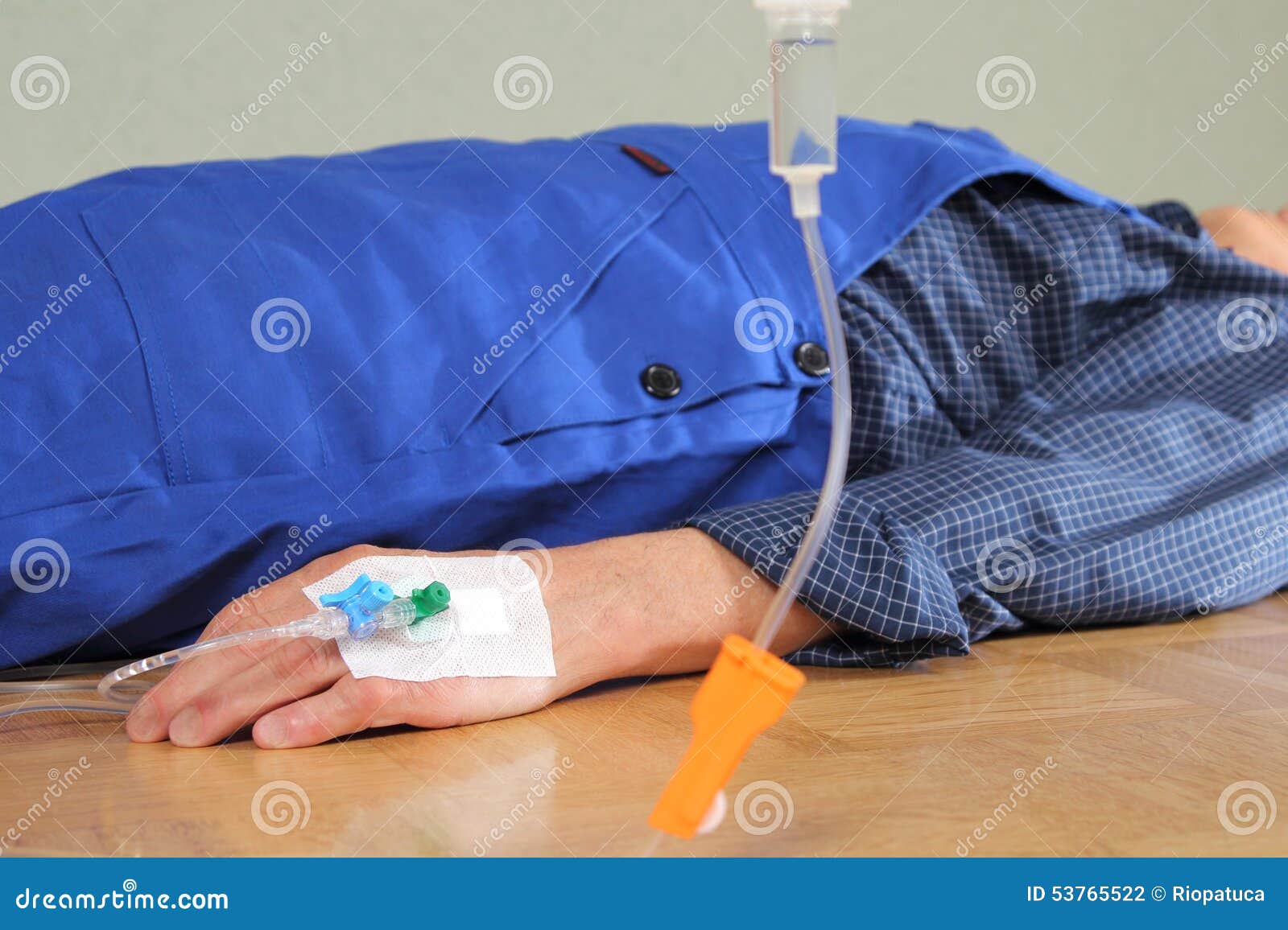 Patient with Infusion Accident at Home Stock Photo - Image of doctor ...