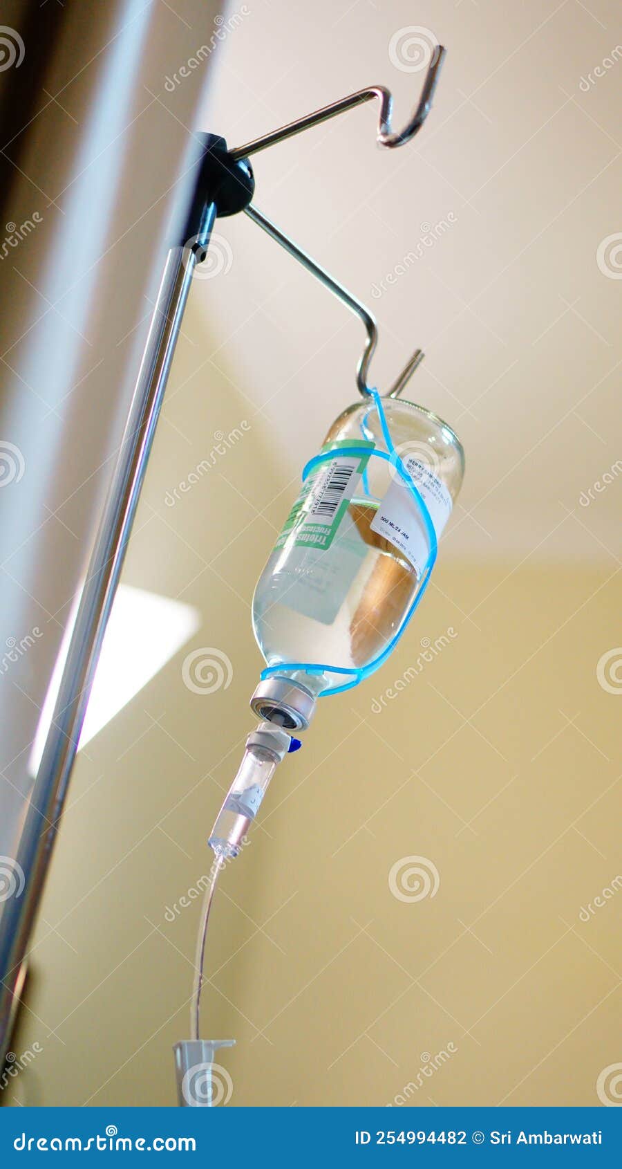 Infusion Bottle in Hospital Stock Photo - Image of pole, yellow: 254994482