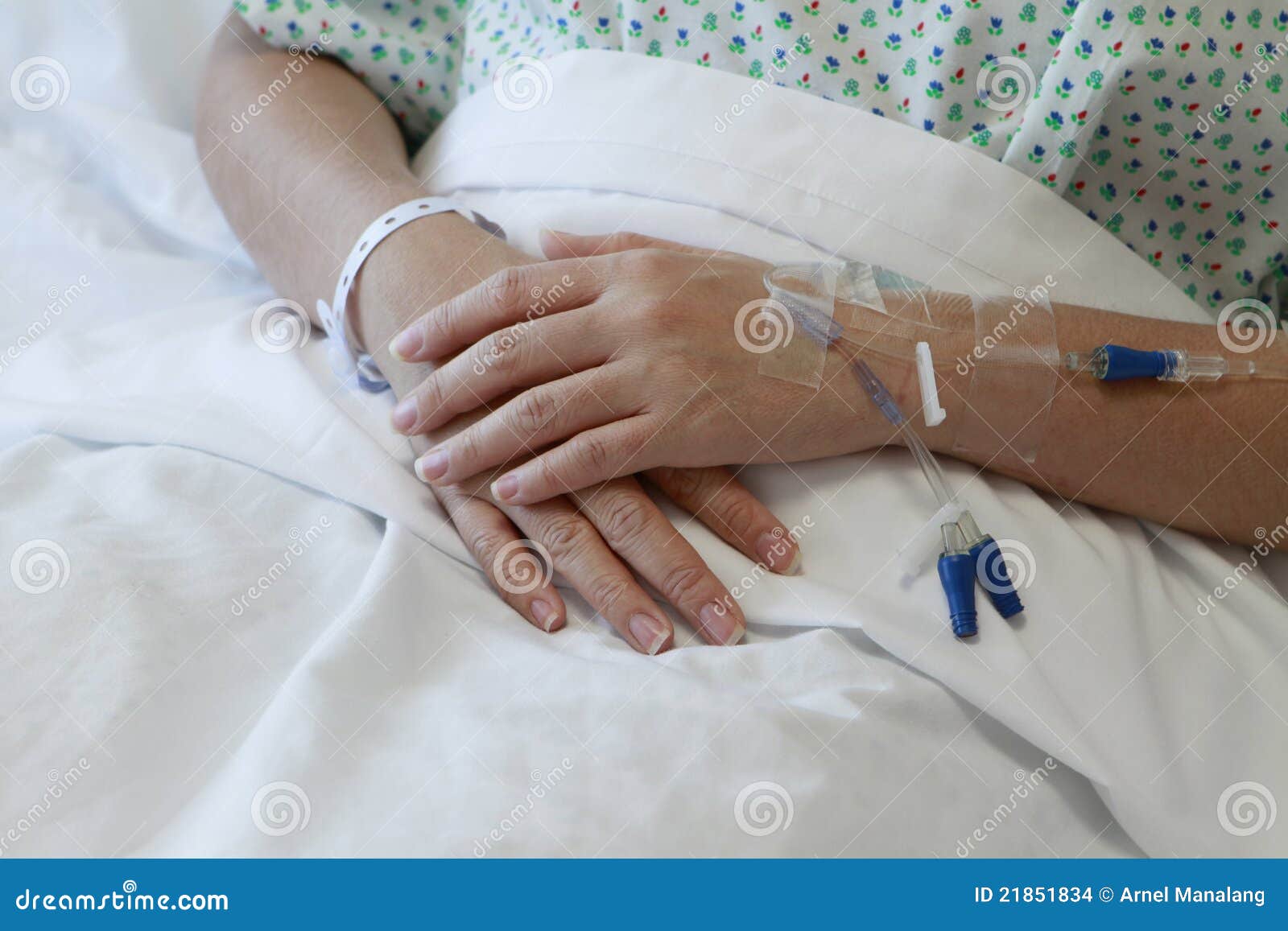 Patient with IV Drip stock photo. Image of health, hand - 21851834