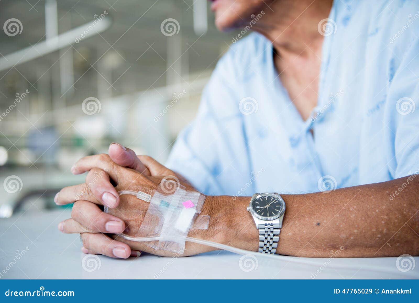 Patient with IV drip stock image. Image of clinic, elderly - 47765029