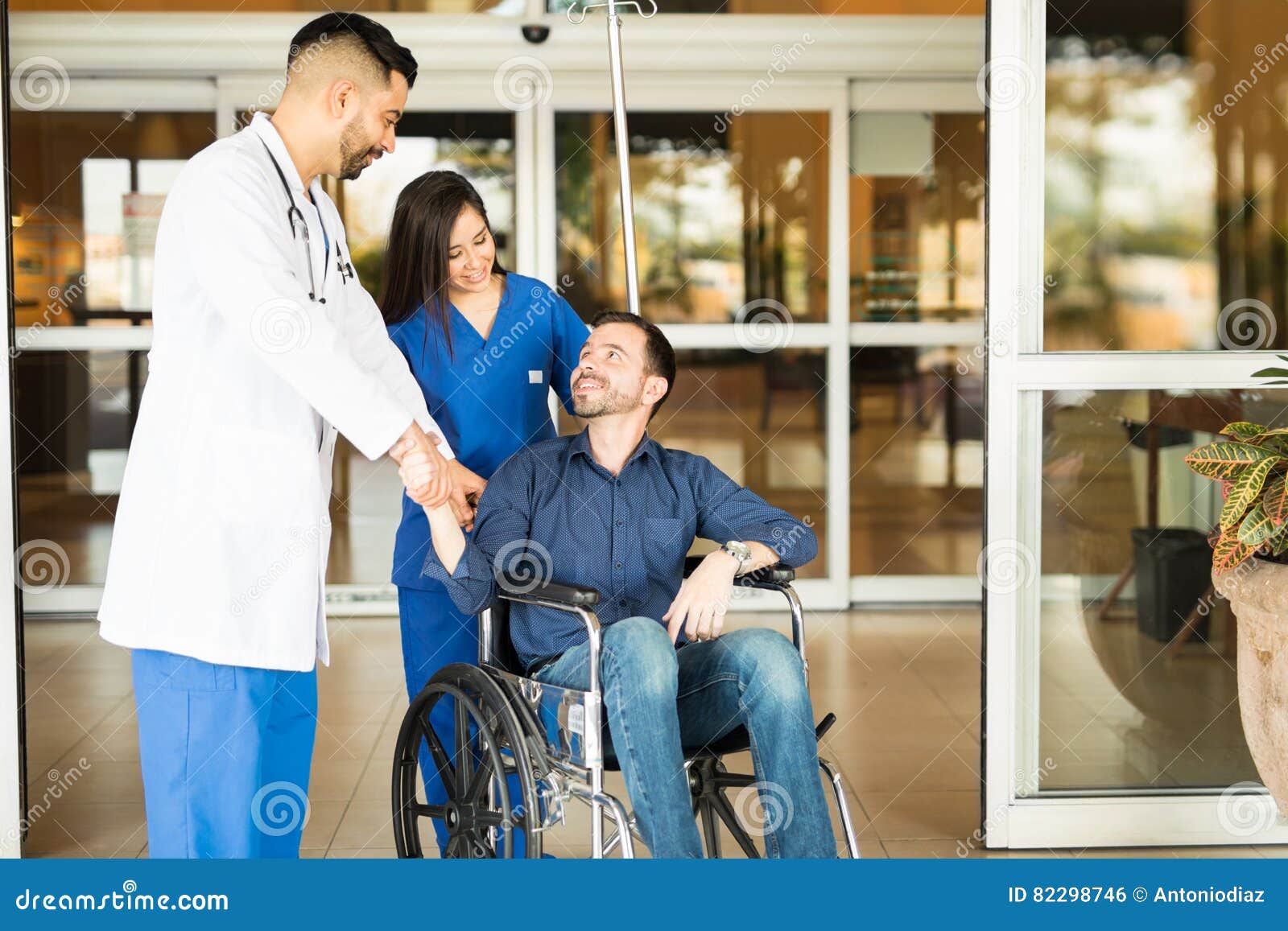 Patient Leaving the Hospital on a Wheelchair Stock Photo - Image of ... Patient Leaving the Hospital on a Wheelchair Stock Photo - Image of ...