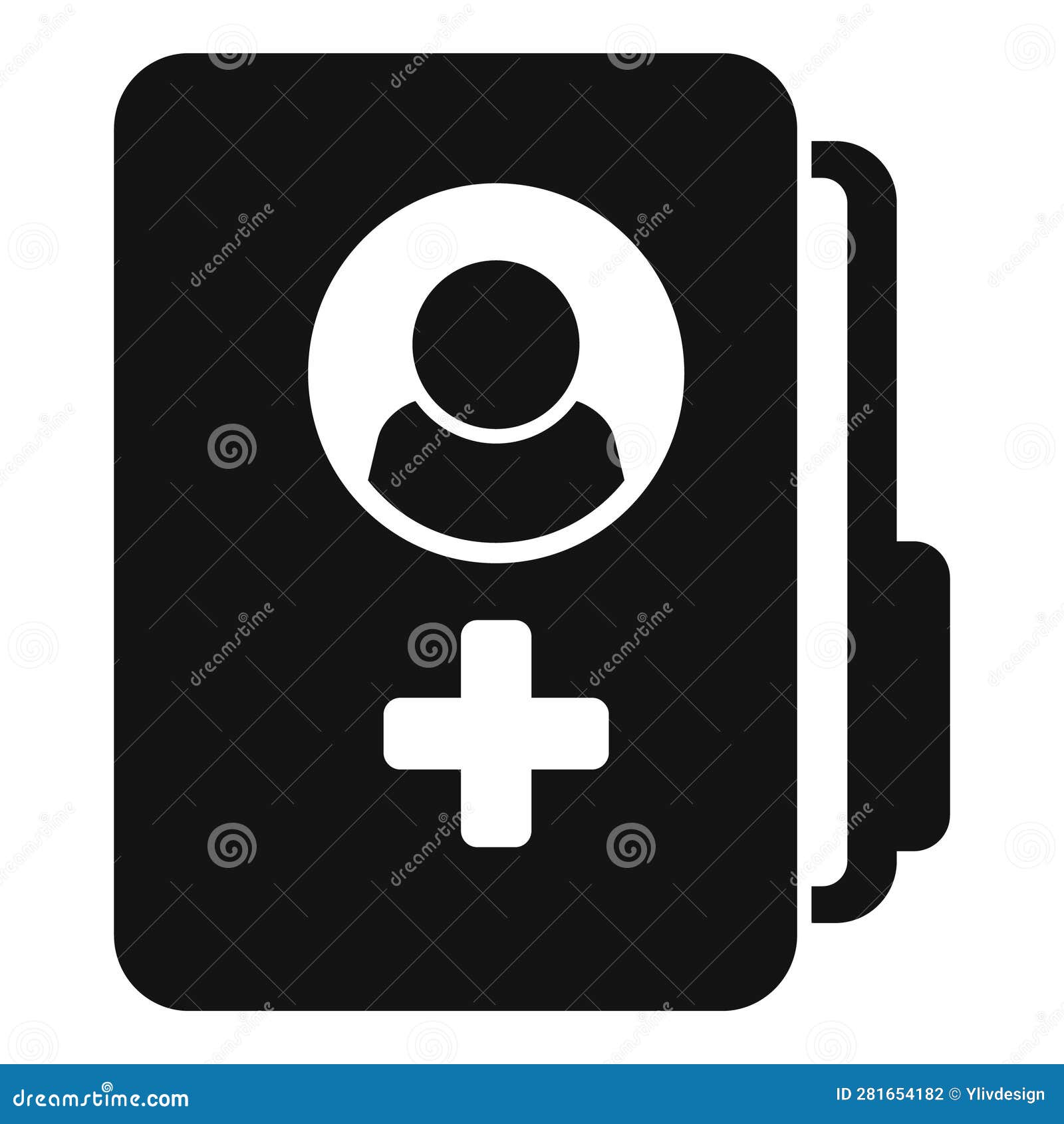 Patient Folder Icon Outline Vector. Medical Office | CartoonDealer.com ...