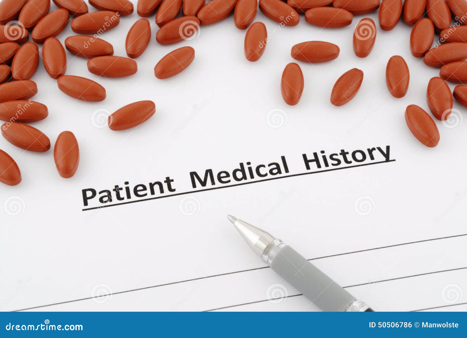 Patient Medical History Document Stock Photo - Image of health, care ...