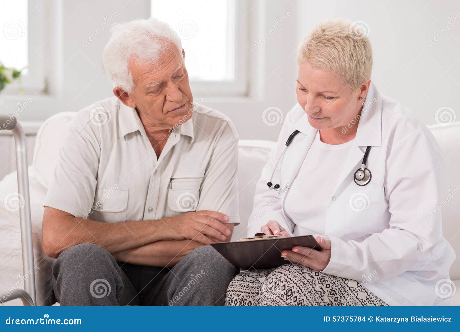 Patient during Medical Interview Stock Photo - Image of human ...