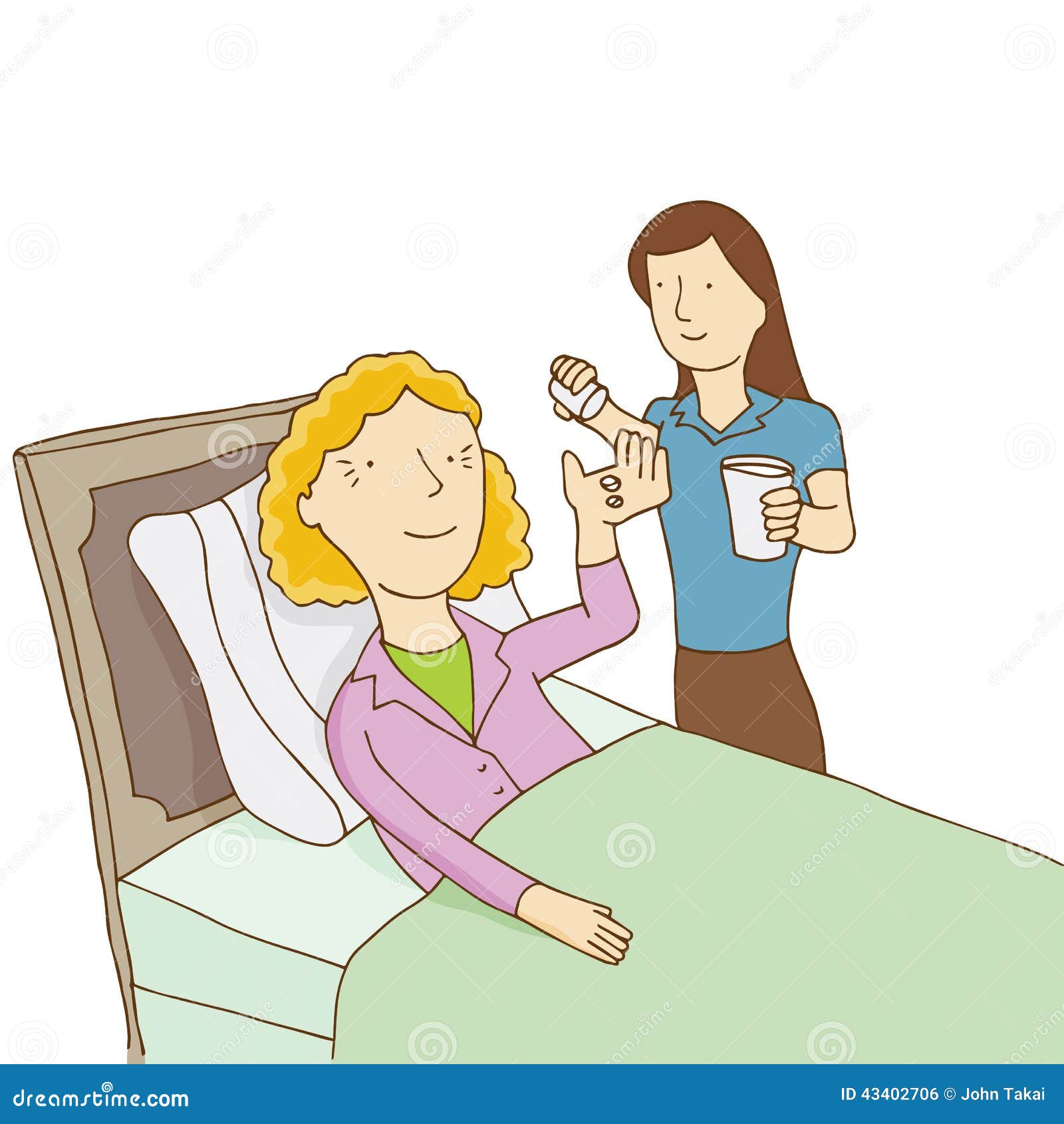 Patient Medication stock vector. Illustration of character - 43402706