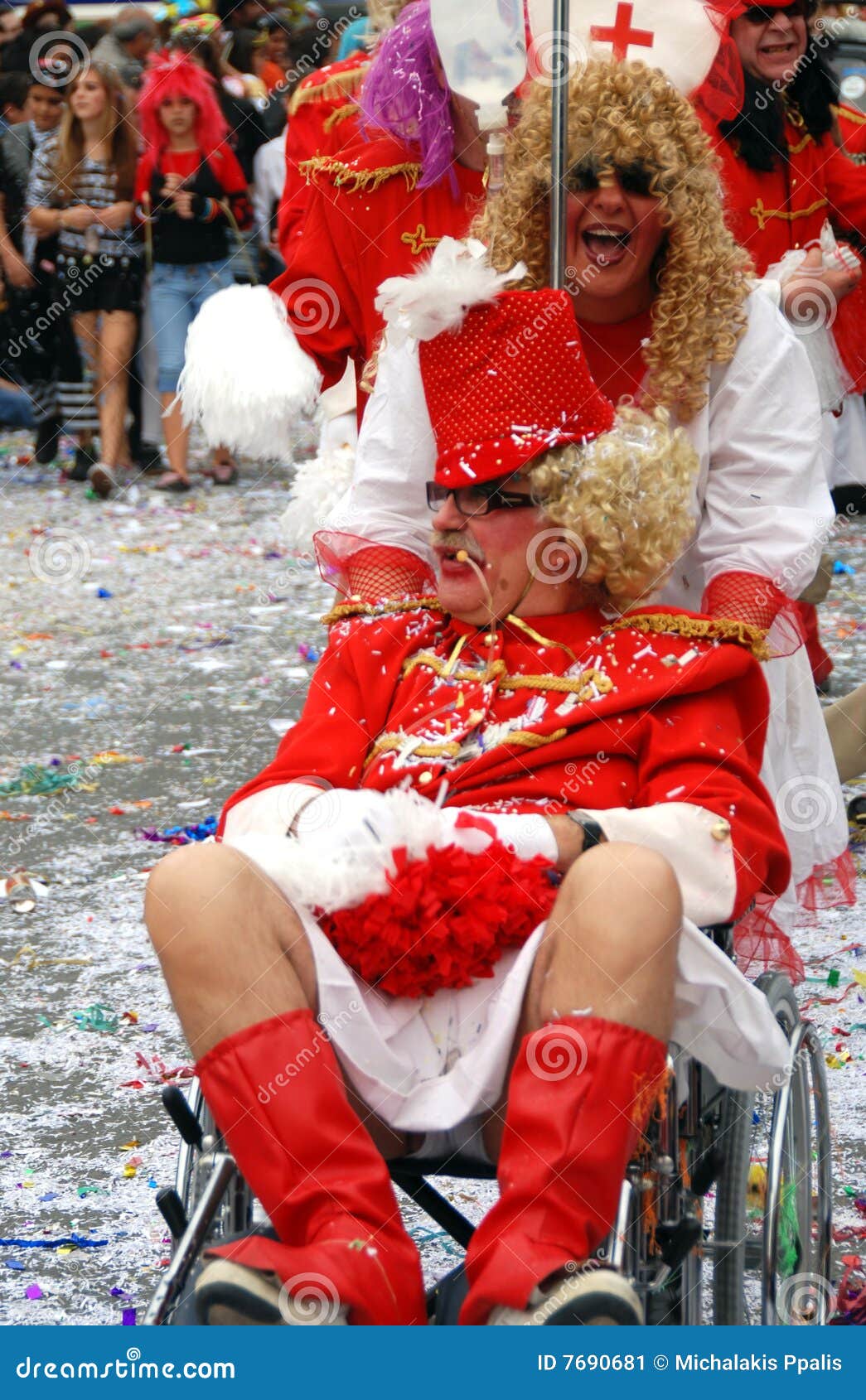 Patient and Nurse during a Carnival Parade Editorial Photo - Image of ...