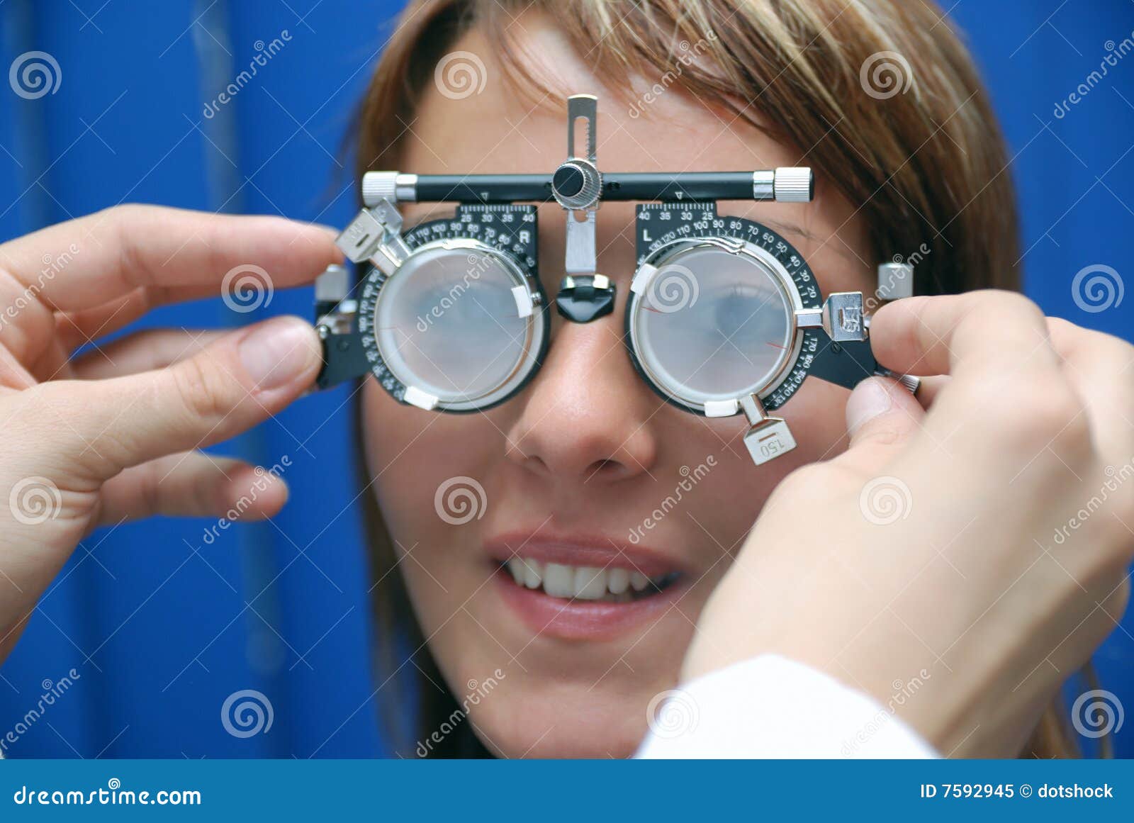 Patient at oculist stock image. Image of ophthalmology - 7592945