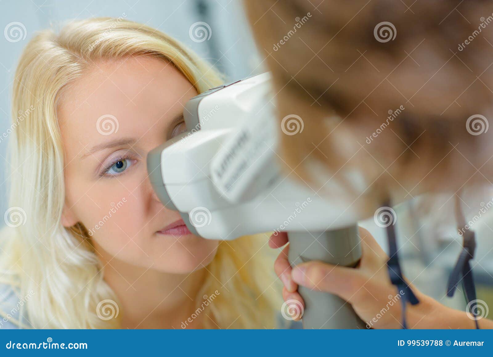 Patient in Ophthalmology Clinic during Study Vision Defects Stock Photo ...