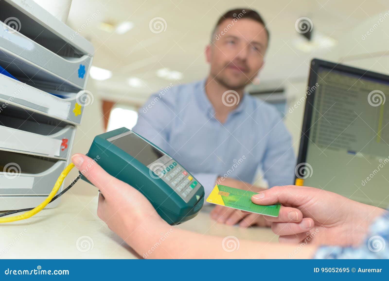 Patient Paying Doctor by Credit Card Stock Image - Image of insurance ...