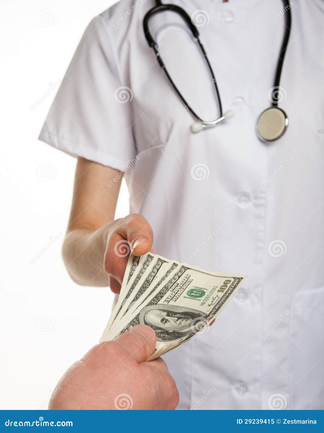Patient Paying Medical Service Stock Image - Image of doctor, hospital ...