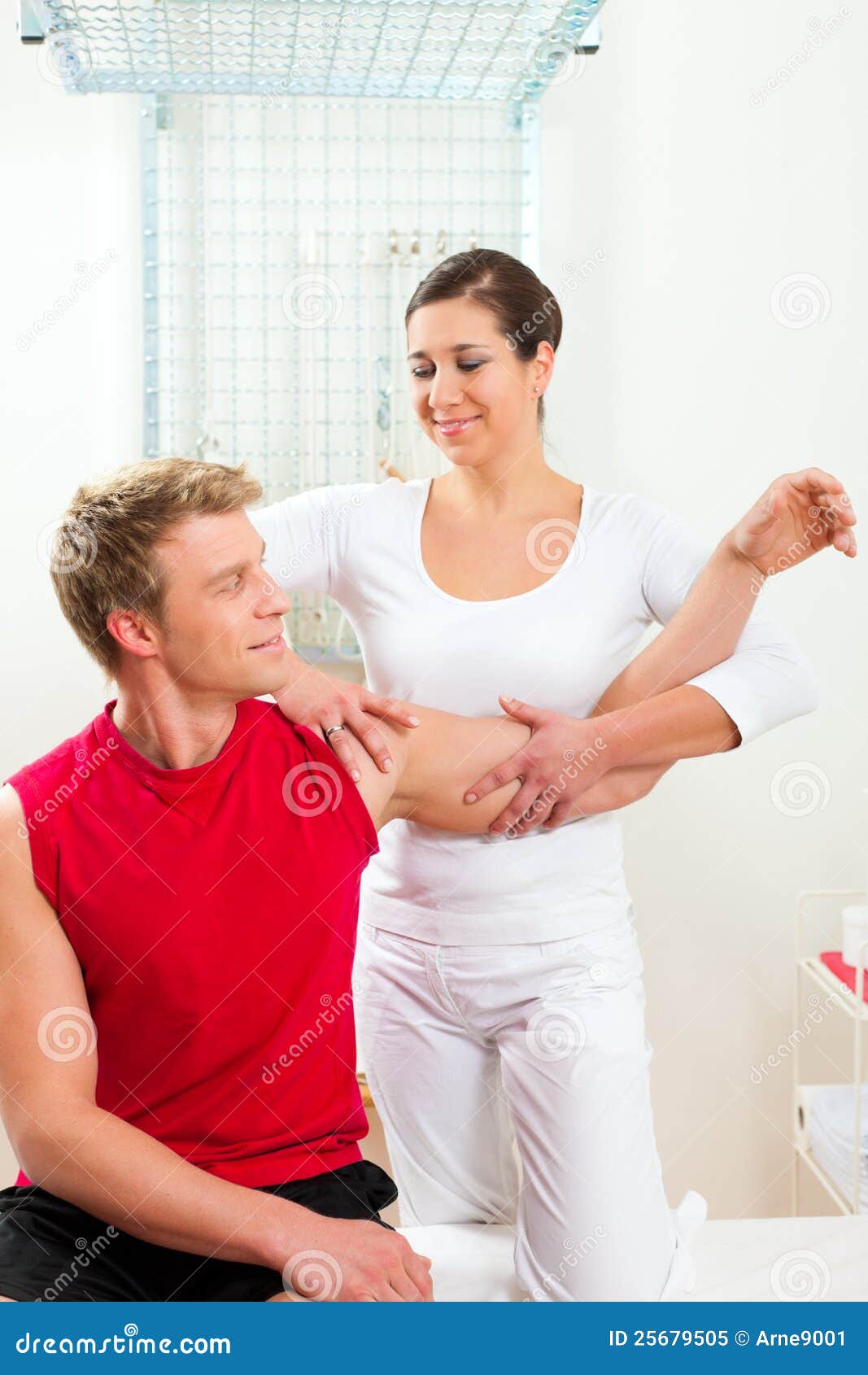 Patient at the Physiotherapy Stock Image - Image of people, sport: 25679505