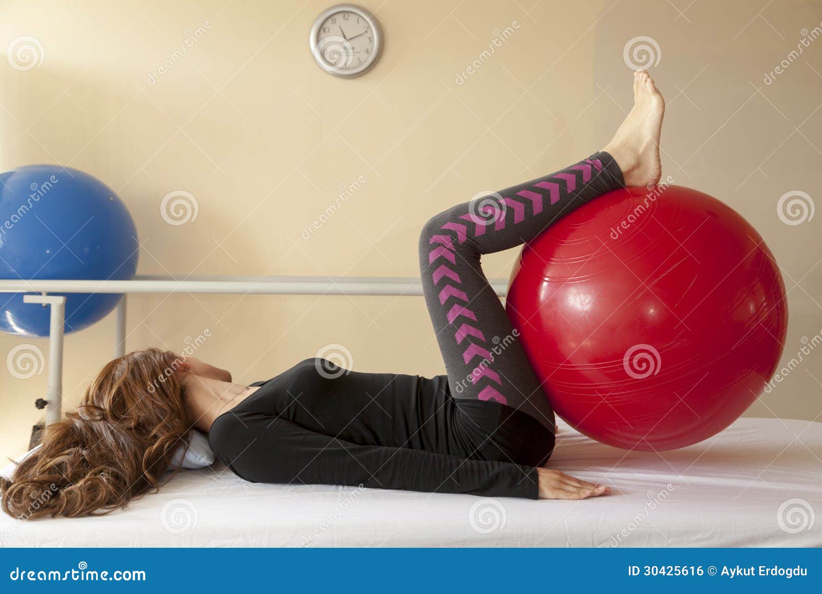 Patient at the Physiotherapy Stock Photo - Image of press, movement ...