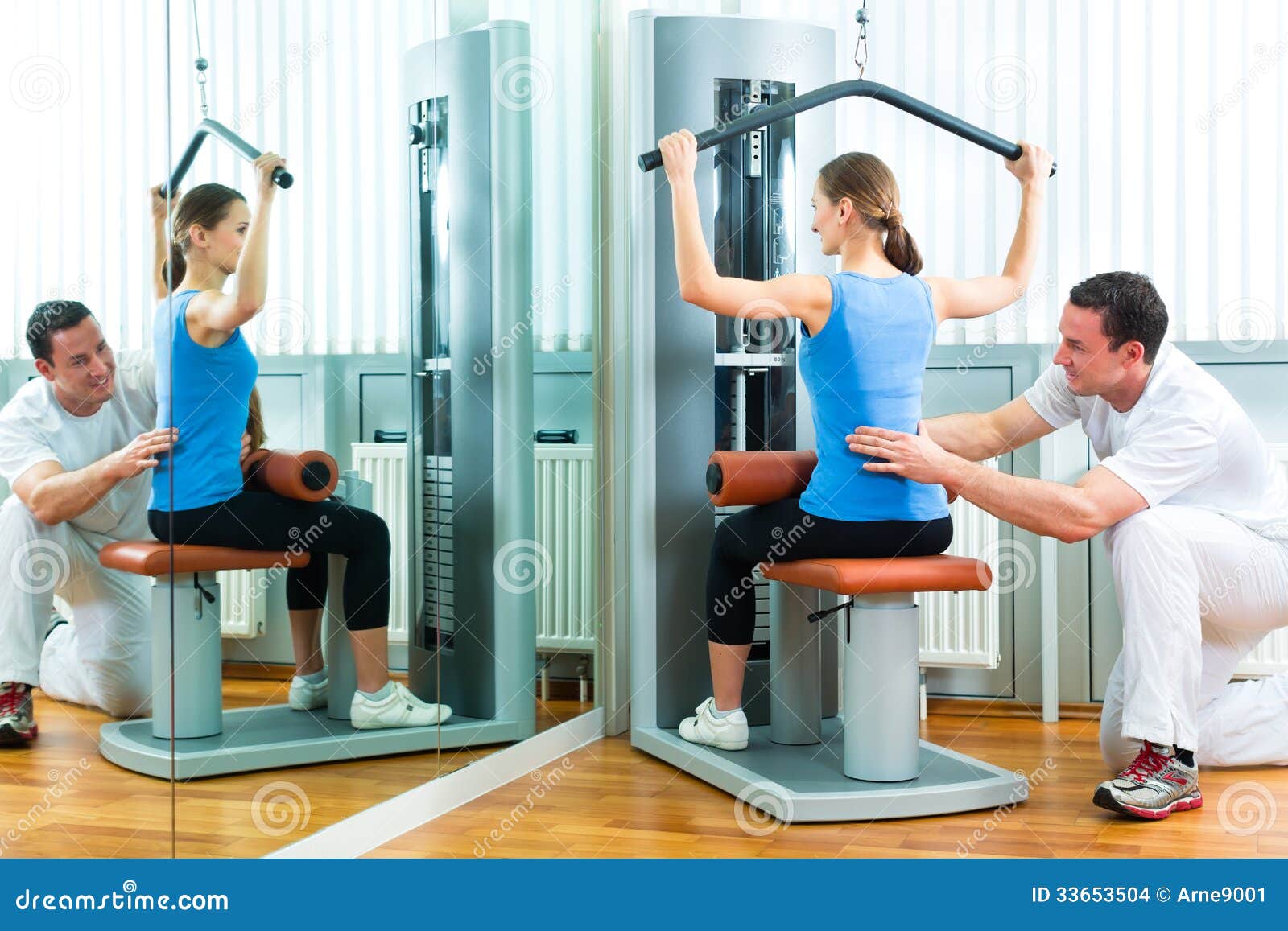 Patient at the Physiotherapy Doing Physical Therapy Stock Photo - Image ...