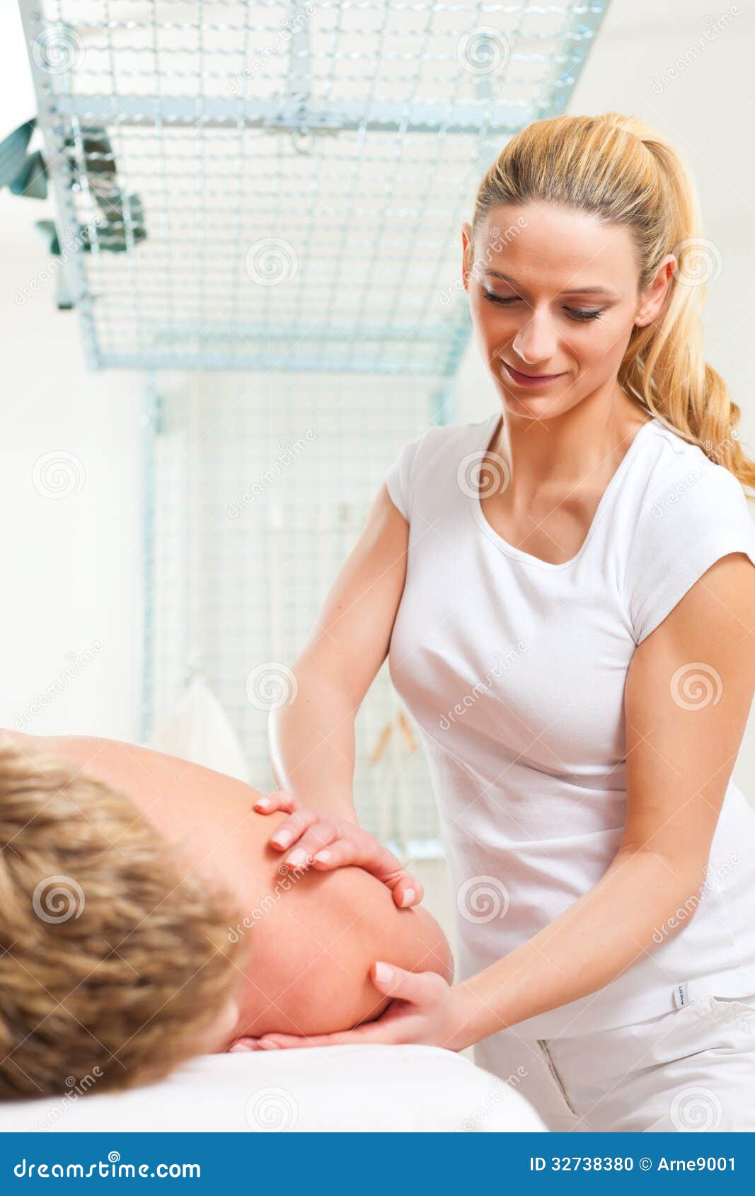 Patient at the Physiotherapy - Massage Stock Photo - Image of treatment ...