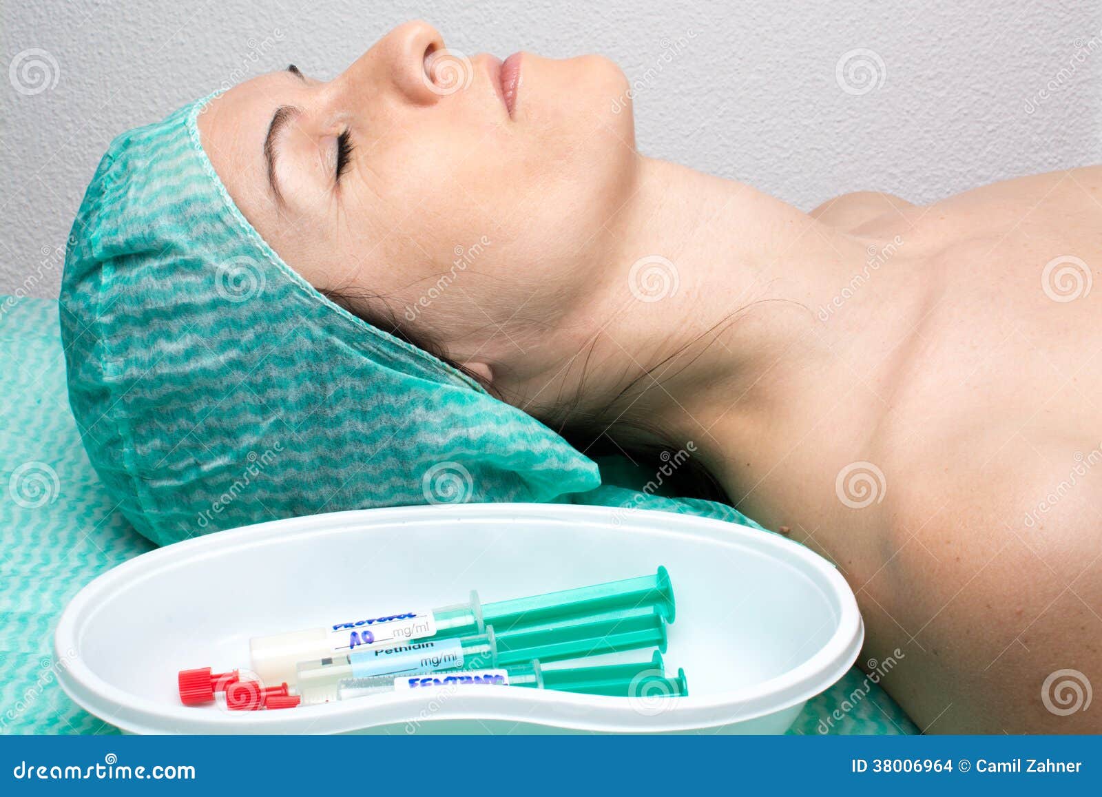 Patient Prepared for Anaesthesia Induction Stock Photo - Image of ...